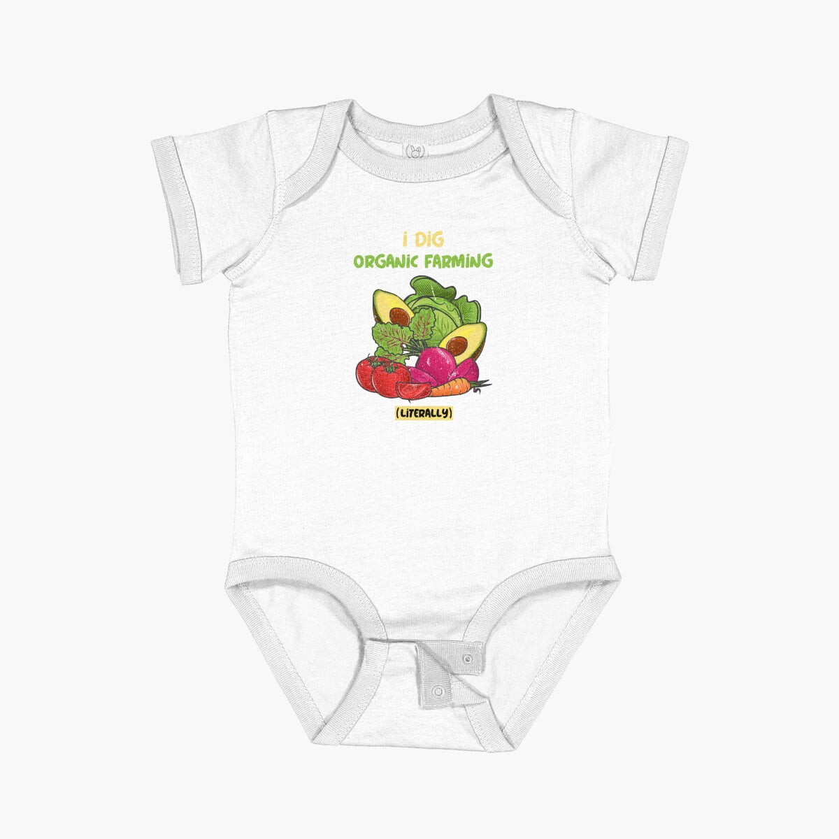 LuvlyI Dig Organic Farming (Literally) Farmer Short Sleeve Baby One ...