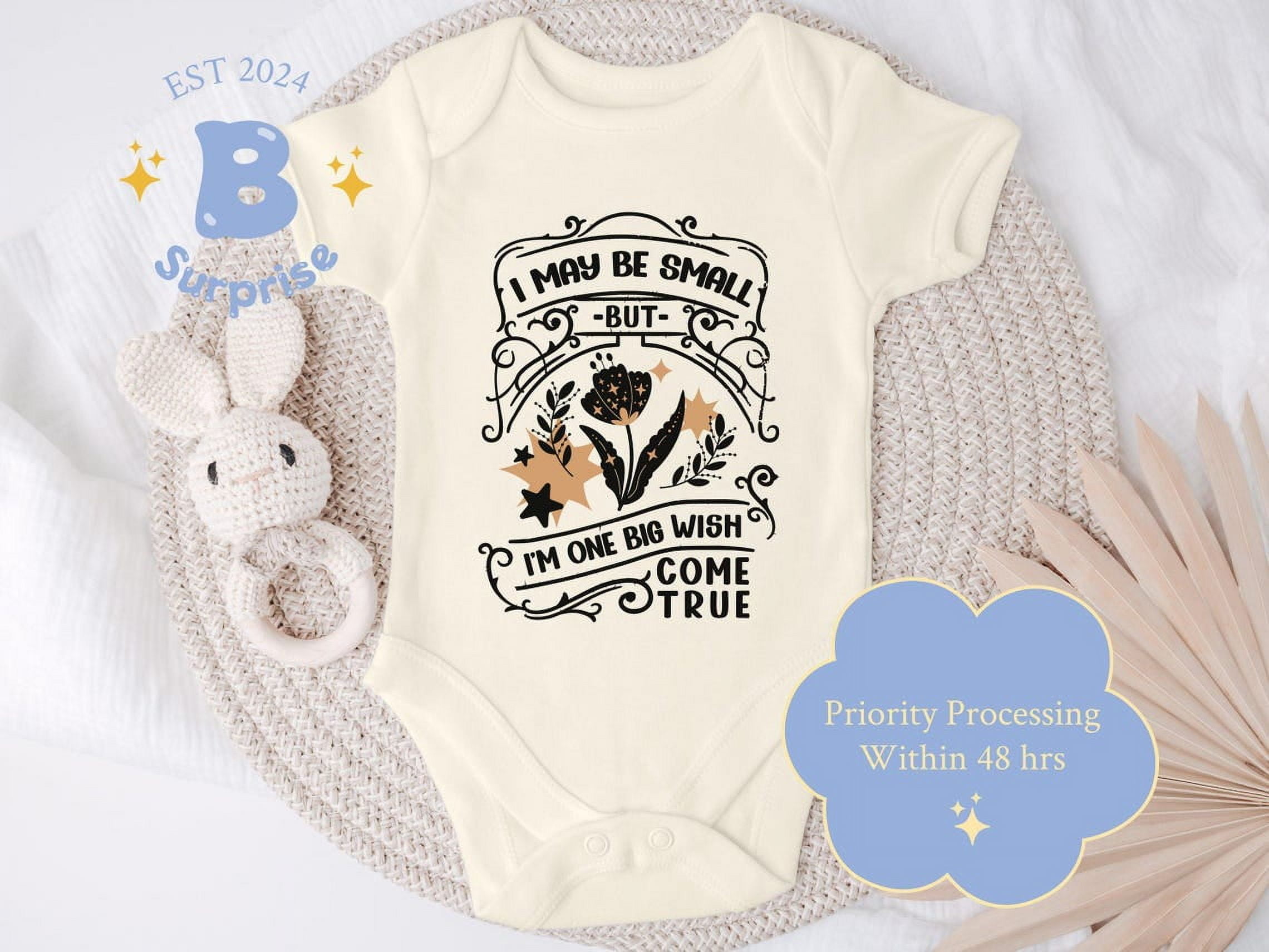 LuvlyI May Be Small Big Wish Baby - Gender Neutral Bodysuit ...