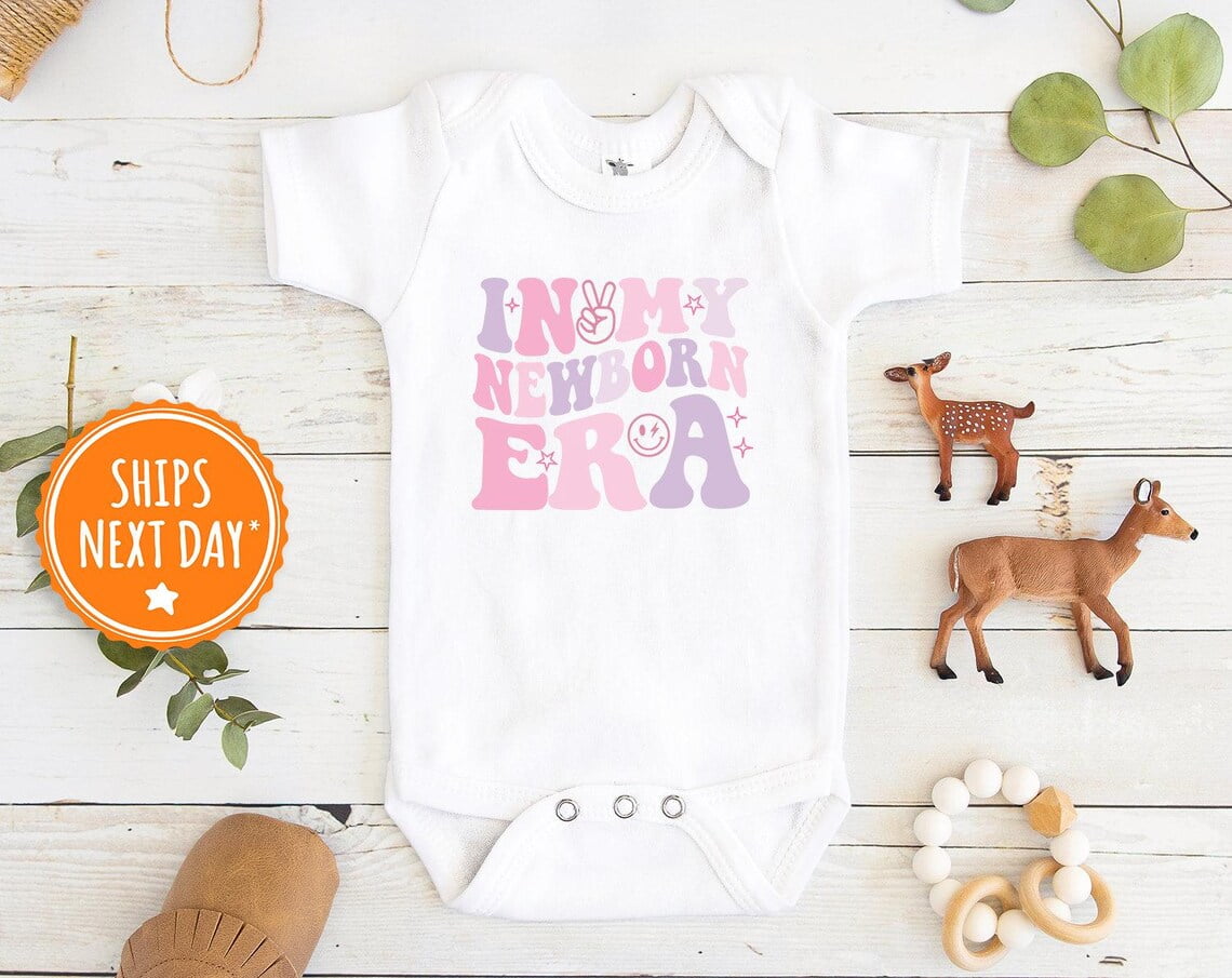 LuvlyIn My Newborn Era - Baby Merch - Baby Girl Retro - Little Sister ...