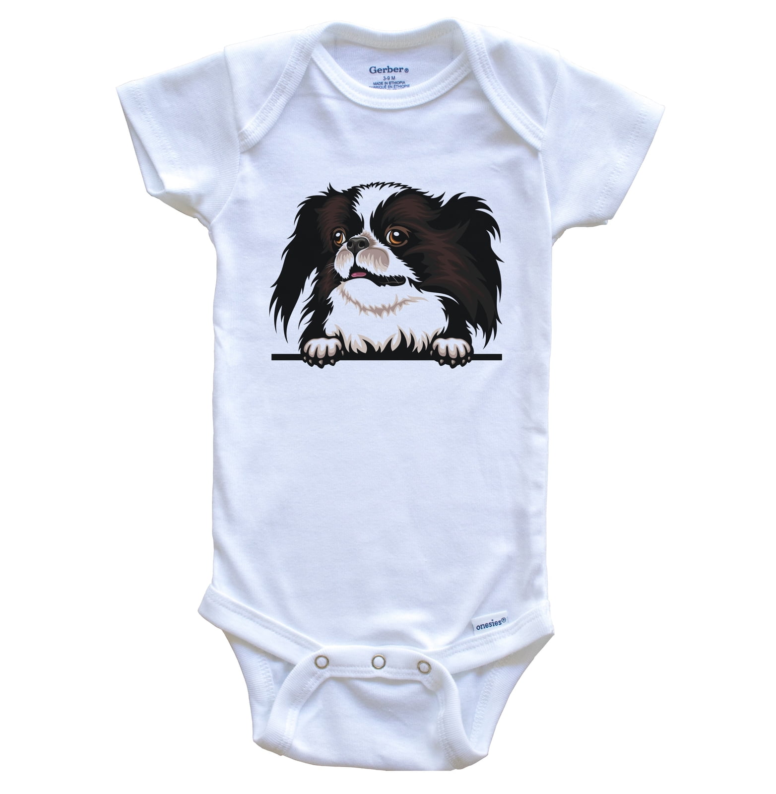 LuvlyJapanese Chin Dog Breed Cute One Piece Baby Bodysuit, New Born ...