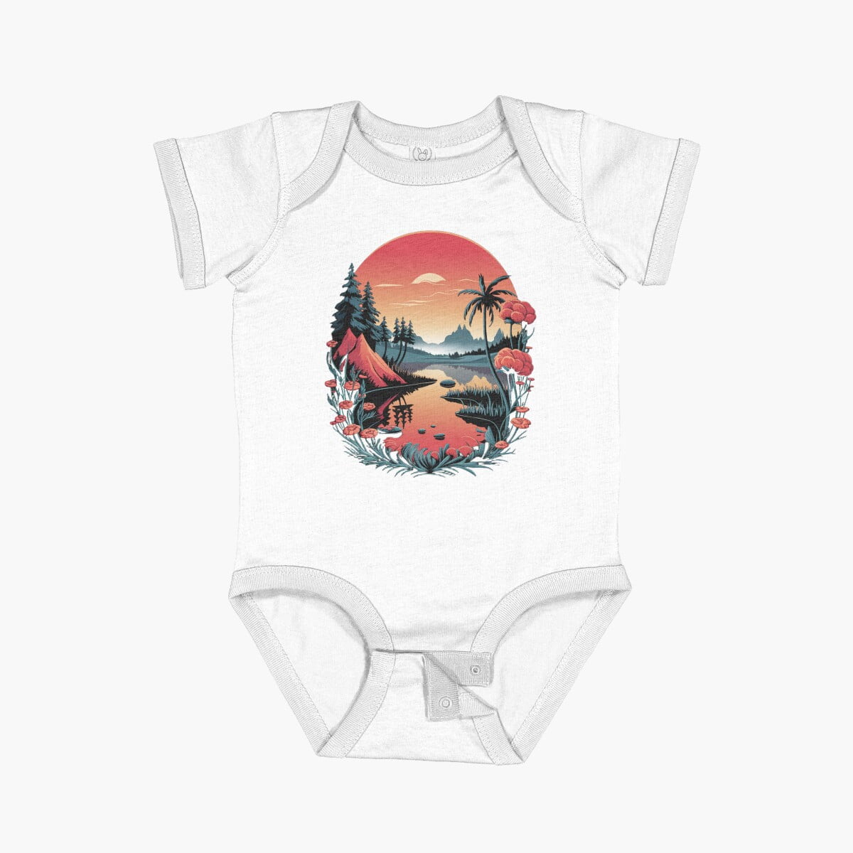 LuvlyDreamcore - No. 9 - Landscape Short Sleeve Baby One-Piece, New ...