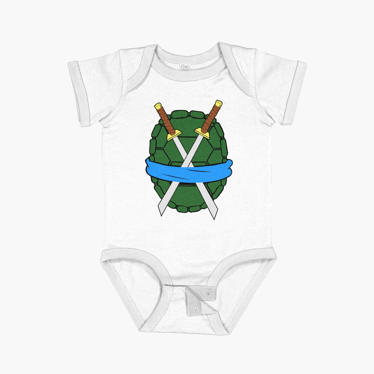 LuvlyLeonardo Tmnt Katana Samurai Short Sleeve Baby One-Piece, New Born ...