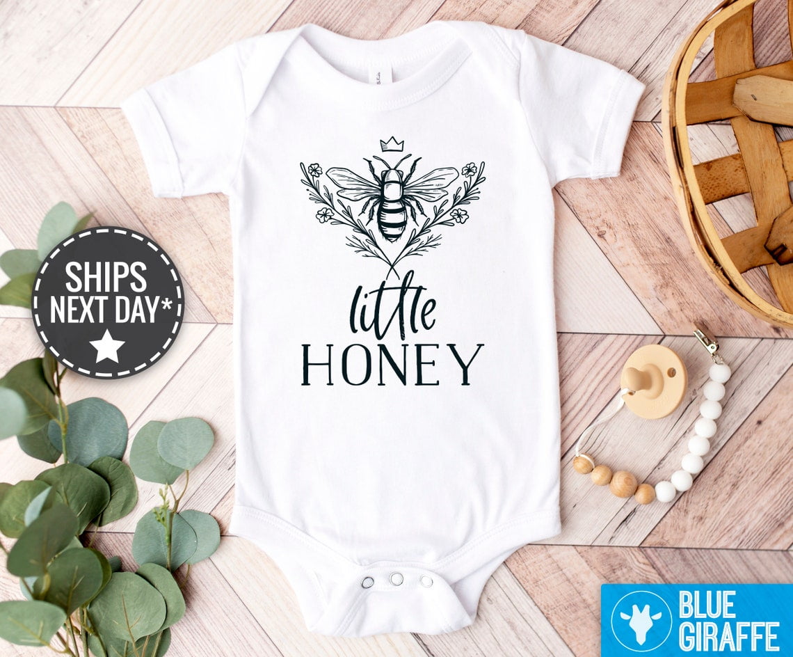 LuvlyLittle Honey Baby Girl, Cute Bumblebee Bodysuit, Bee Baby Clothes ...