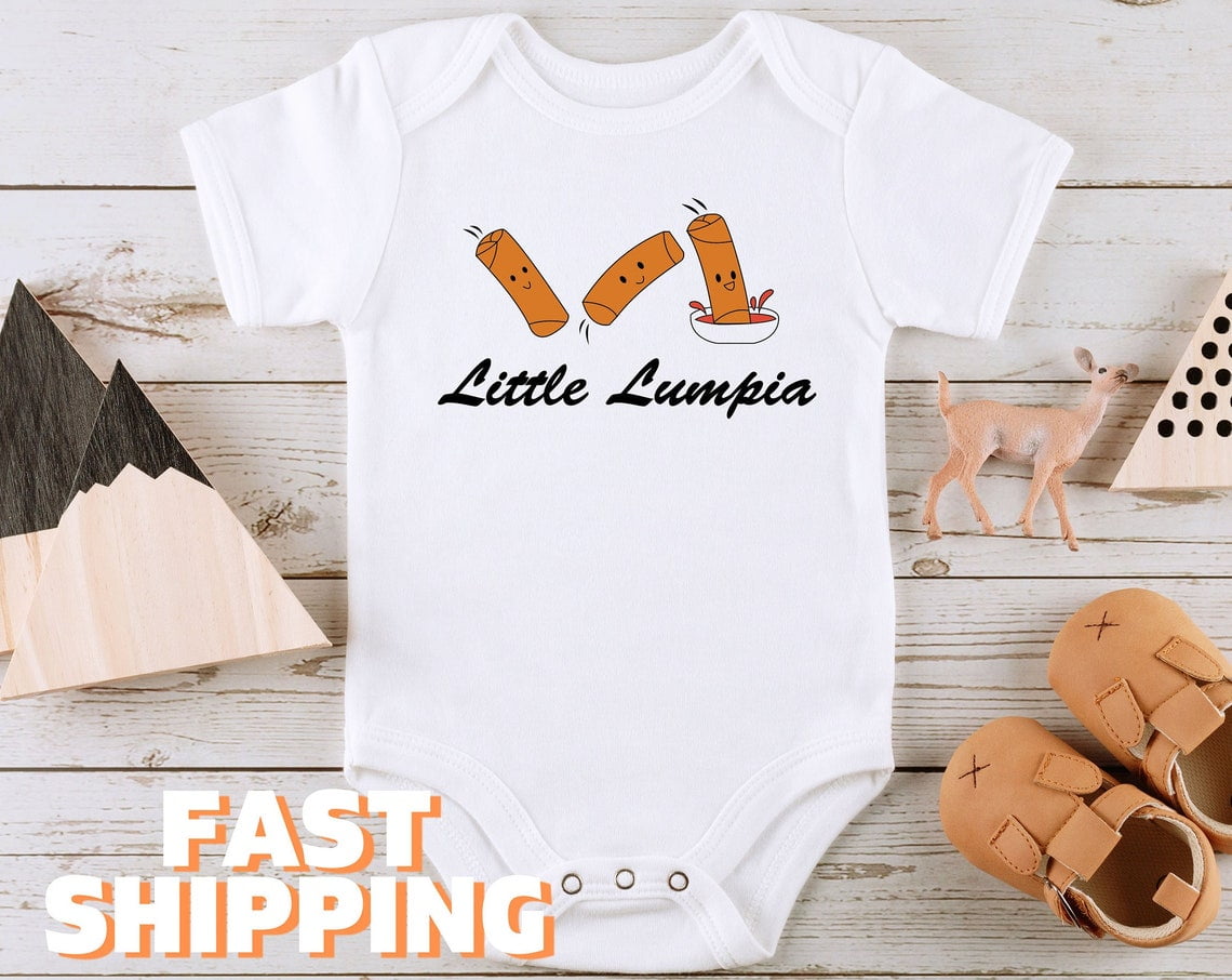 LuvlyLittle Lumpia Baby Onesies® Brand Cute And Funny Filipino Food ...