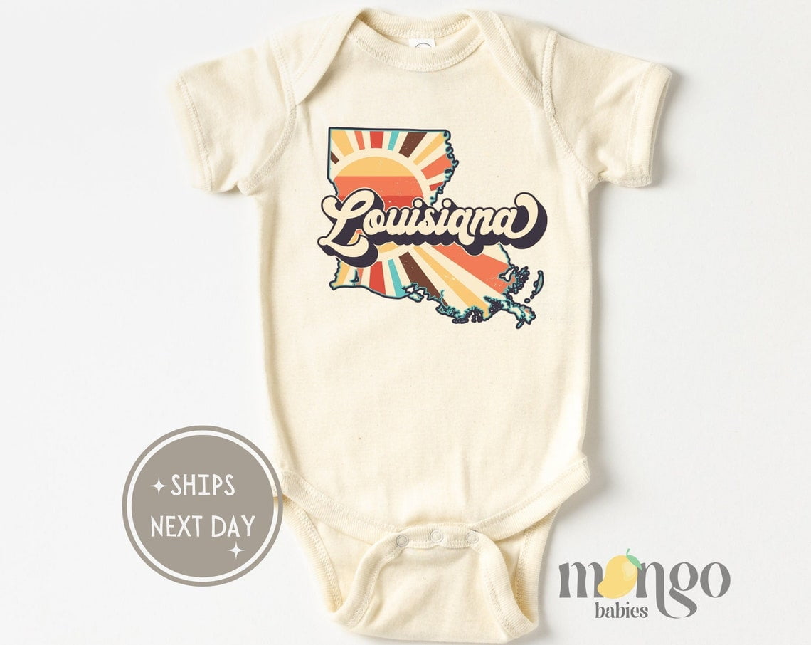 LuvlyLouisiana Baby Onesies® Brand Loved Baby Long Distance State ...