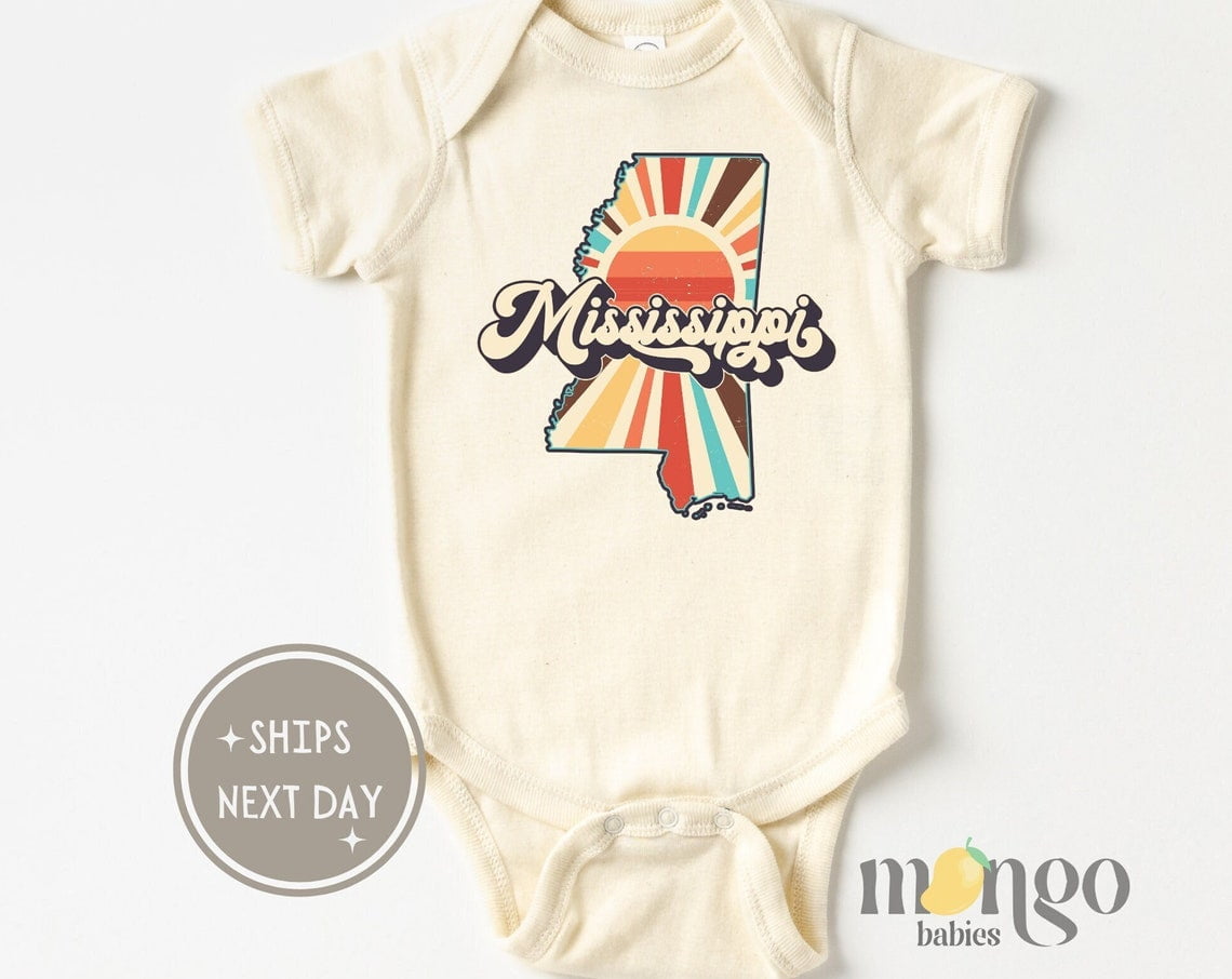 LuvlyMississippi Baby Onesies® Brand Loved Baby Long Distance State ...