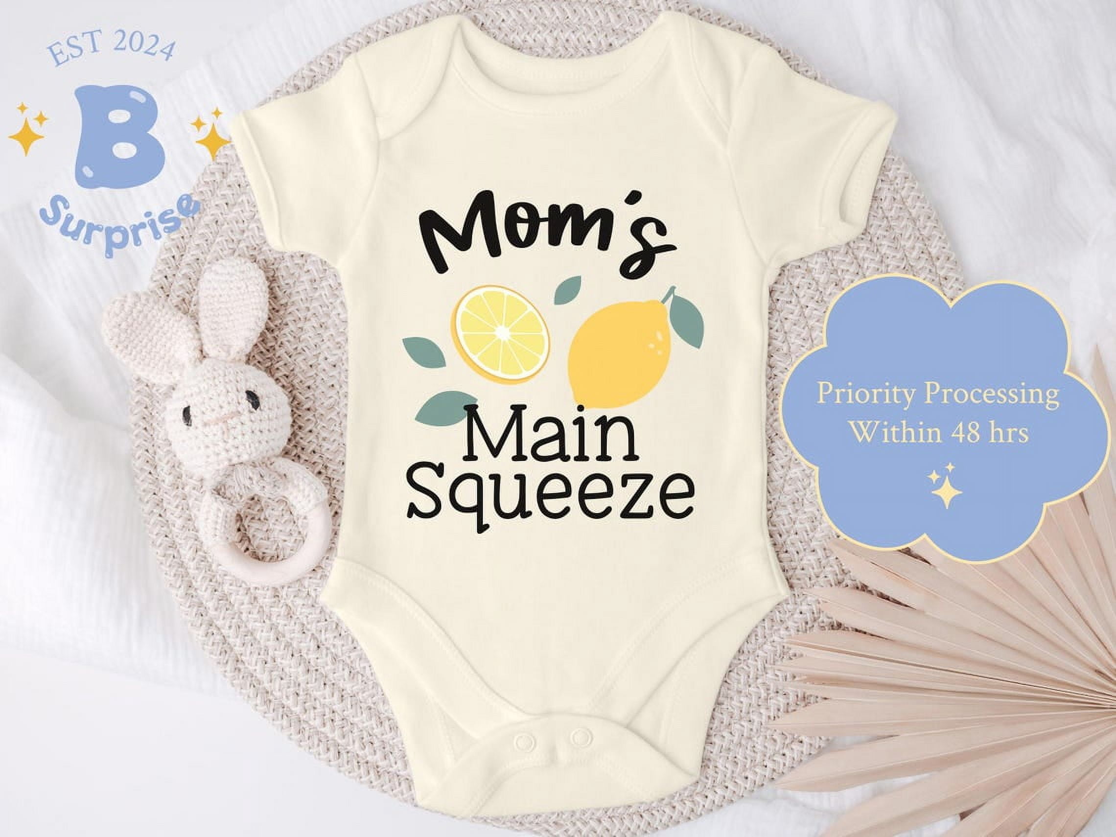 LuvlyMom'S Main Squeeze Lemon Baby - Cute Citrus Bodysuit For Spring ...