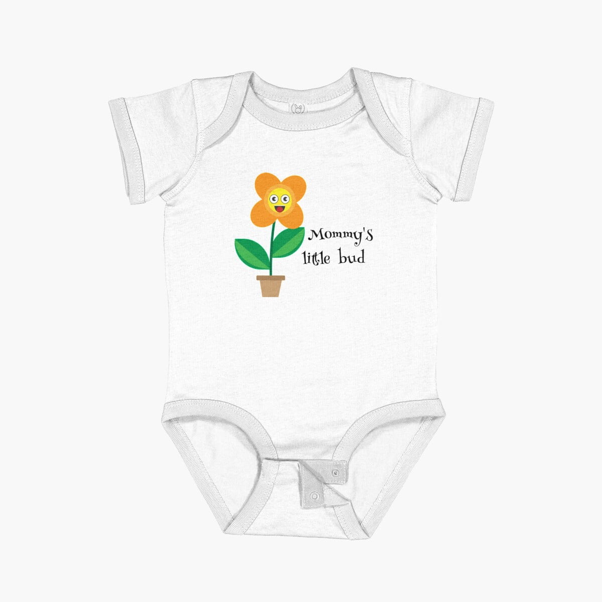 LuvlyMommy'S Little Bud Short Sleeve Baby One-Piece, New Born, Baby ...