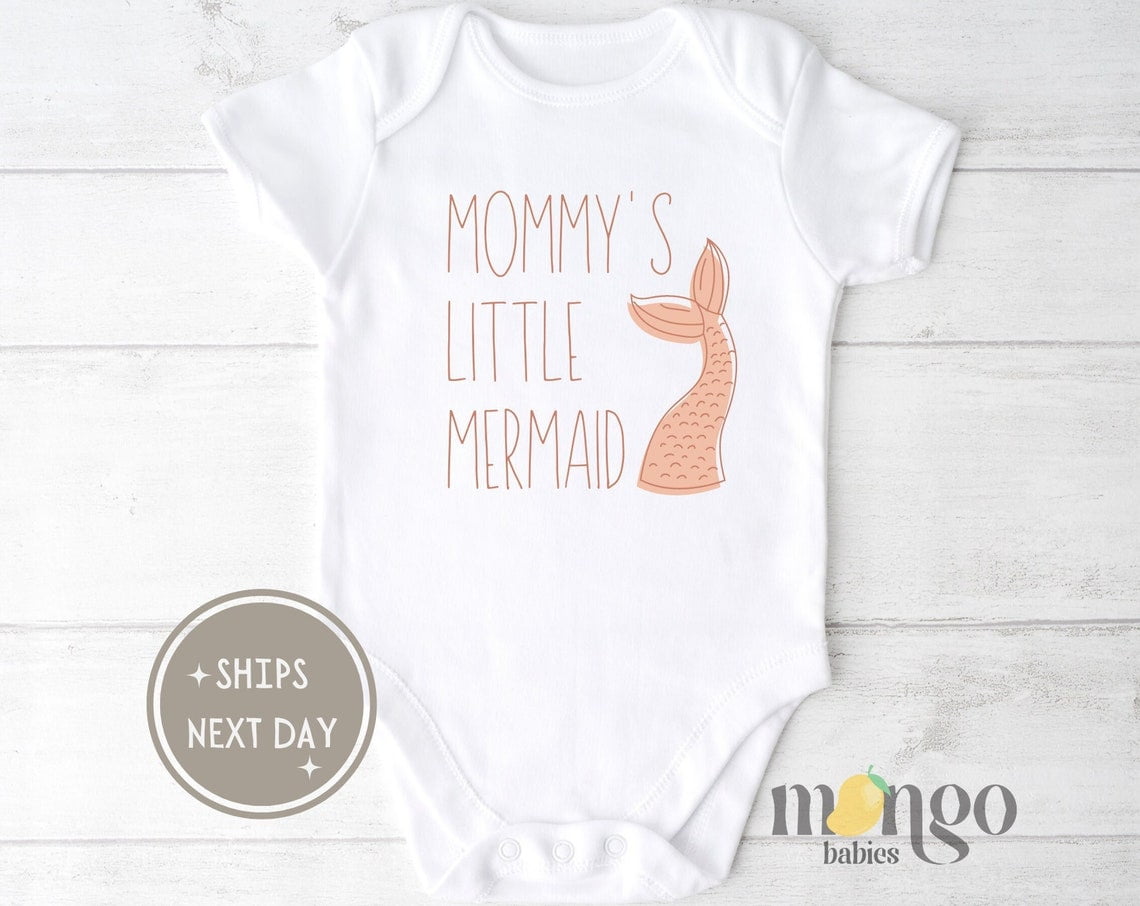 LuvlyMommy'S Little Mermaid Baby Onesies® Brand Mermaid Toddler Tee ...