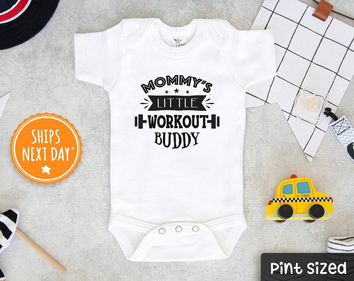 LuvlyMommy'S Workout Buddy - Crossfit Baby - Cute Mothers Day - Fit Mom ...