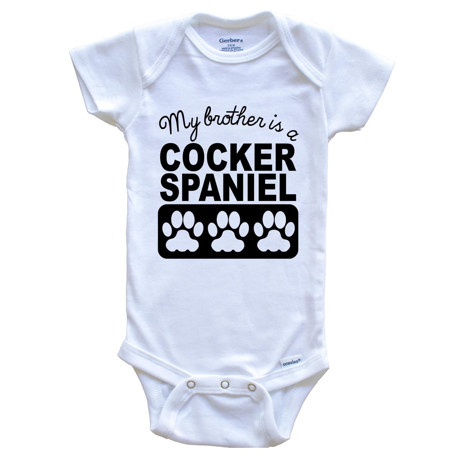 LuvlyMy Brother Is A Cocker Spaniel One Piece Baby Bodysuit One Piece ...