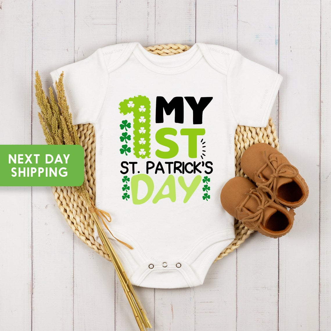 LuvlyMy First St. Patricks Day Outfit, Babies 1St St. Patricks, Newborn ...