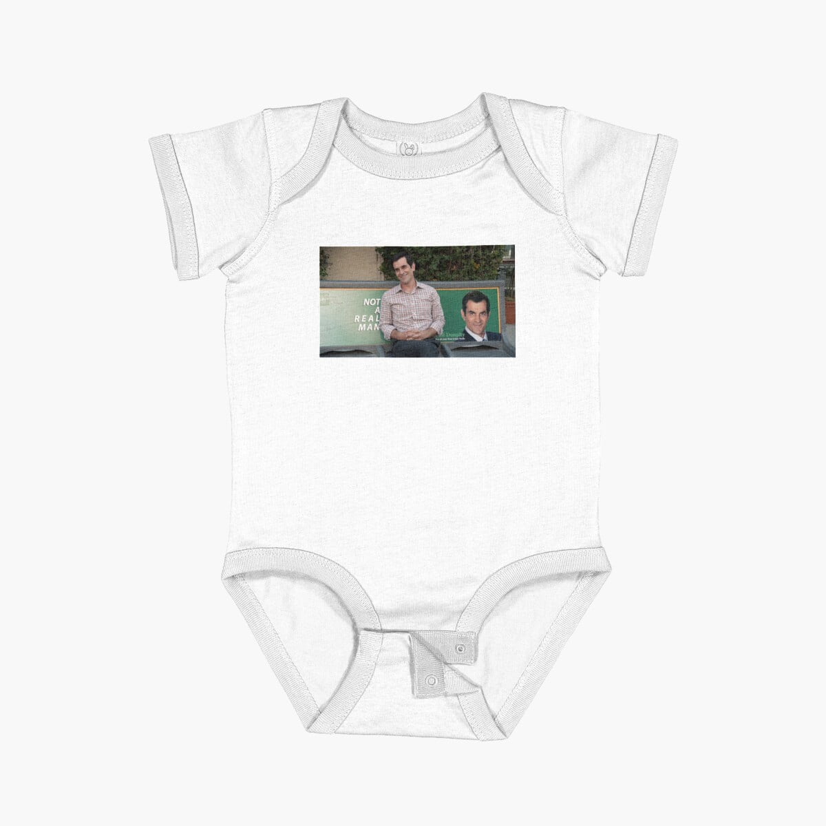 LuvlyNot A Real Man Phil Dunphy Modern Family Short Sleeve Baby One ...