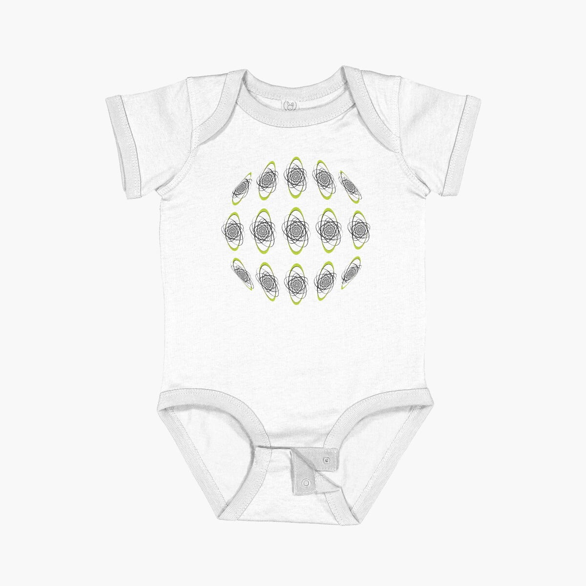 LuvlyAbstract Design Short Sleeve Baby One-Piece, New Born, Baby Shower ...