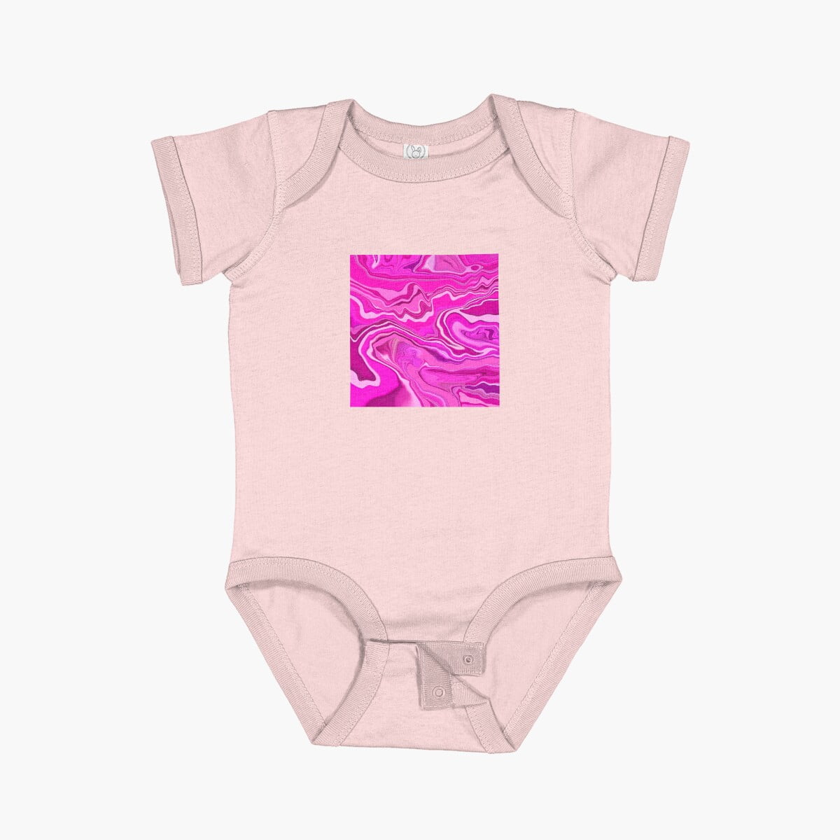 LuvlyPink Swirls Contemporary Abstract Liquid Swirls Modern Retro ...