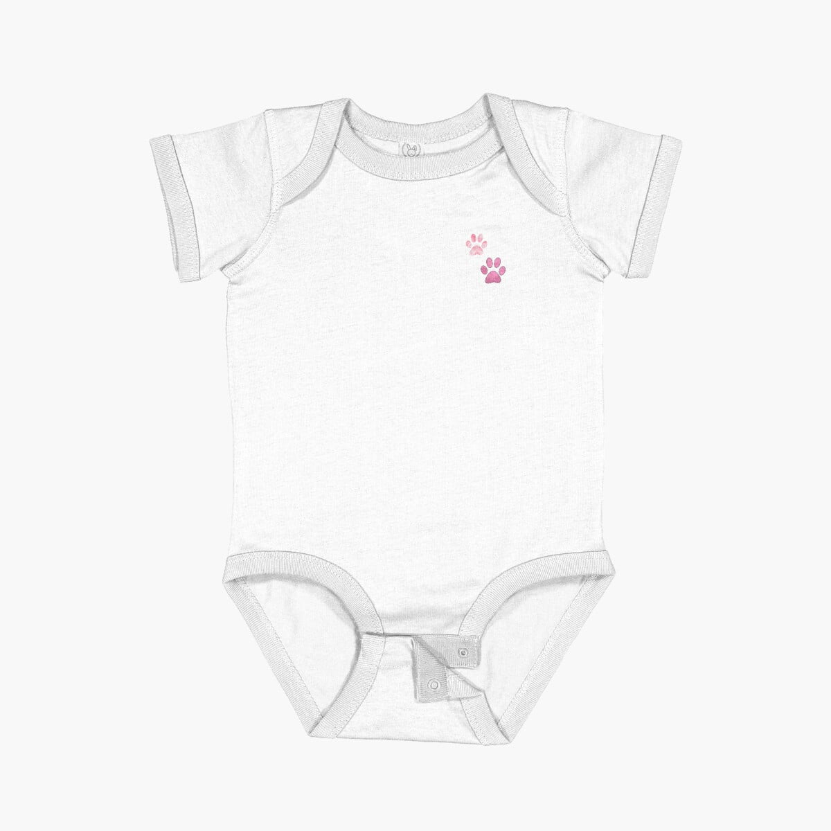 LuvlyPink Vsco Paw Print Short Sleeve Baby One-Piece, New Born, Baby ...
