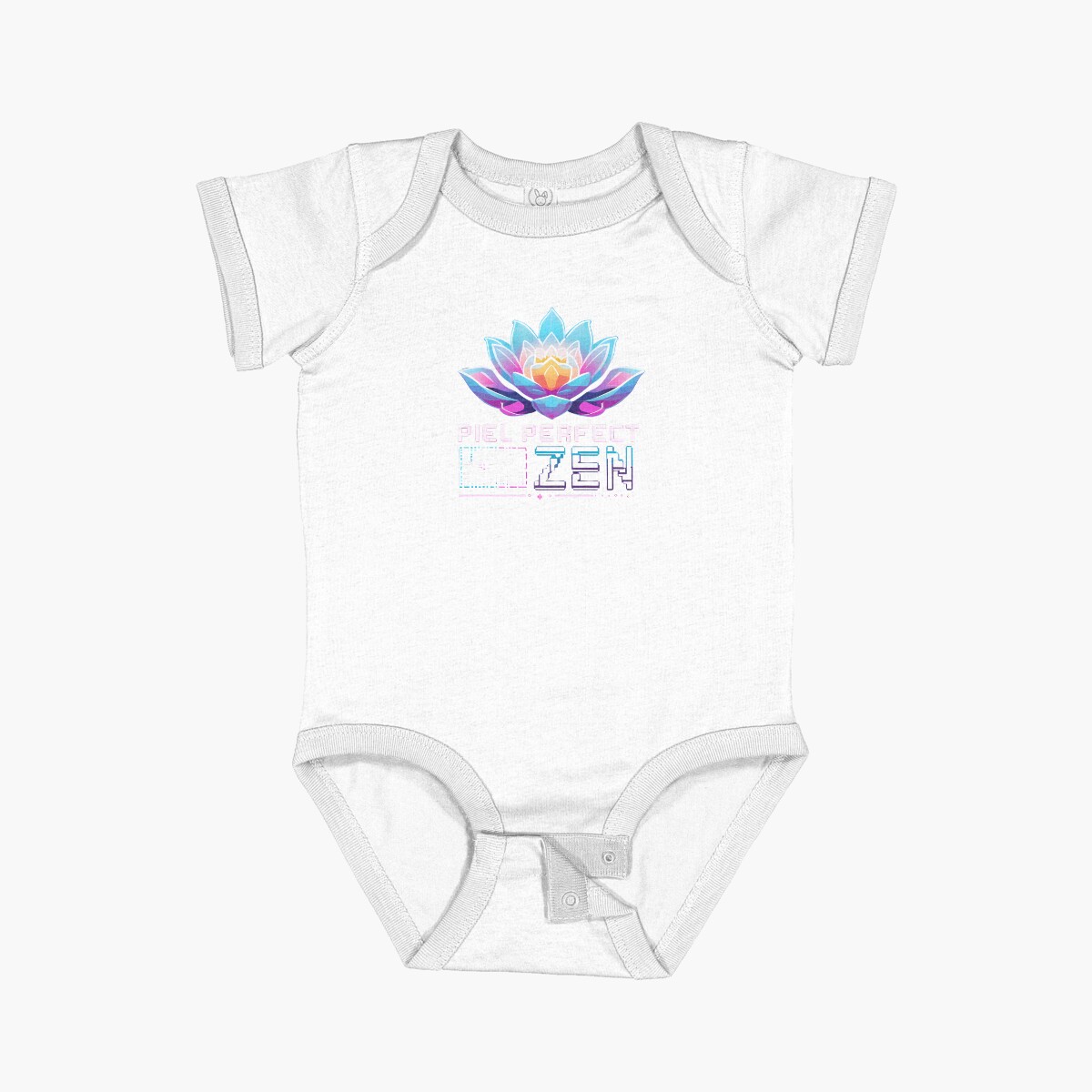 LuvlyPixel Perfect Zen: Tech Meets Tradition Short Sleeve Baby One ...