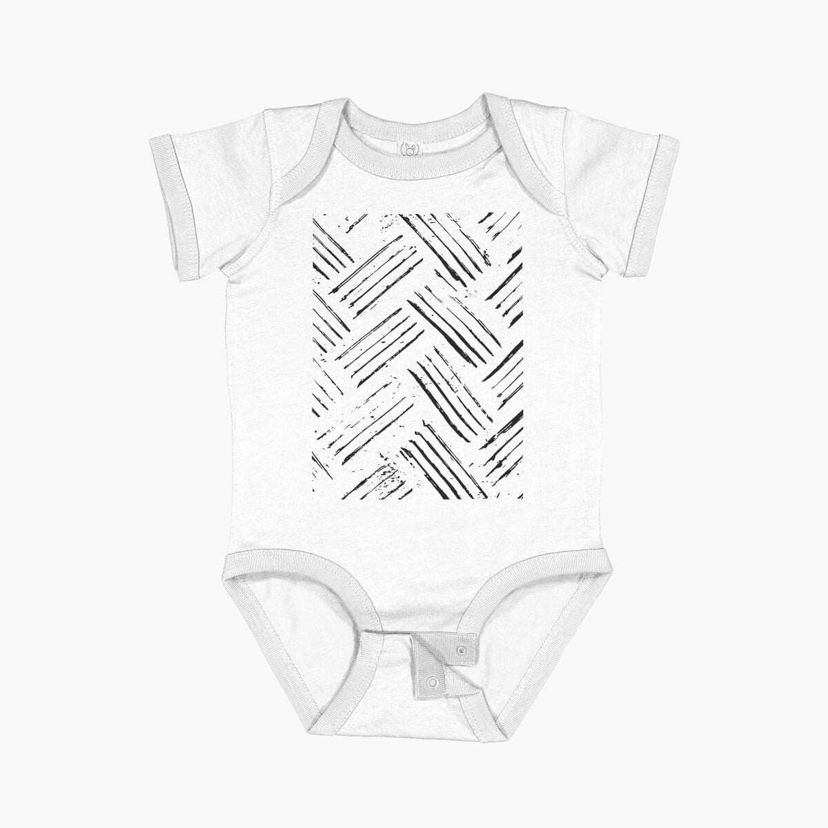 LuvlyPreppy Modern Black And White Paint Scratch Lines Brush Strokes ...