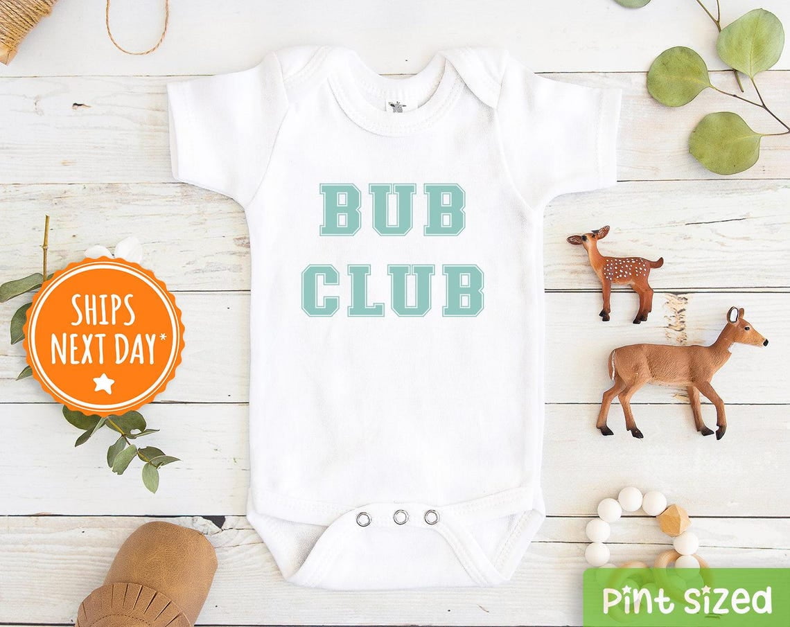 LuvlyRetro Bub Club - Cute Bub Club Natural - Retro Bub Club Bodysuit - Vintage Colored Gift ...