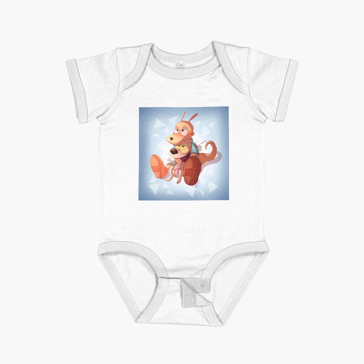LuvlyRocko _Amp_ Spunky Short Sleeve Baby One-Piece, New Born, Baby ...