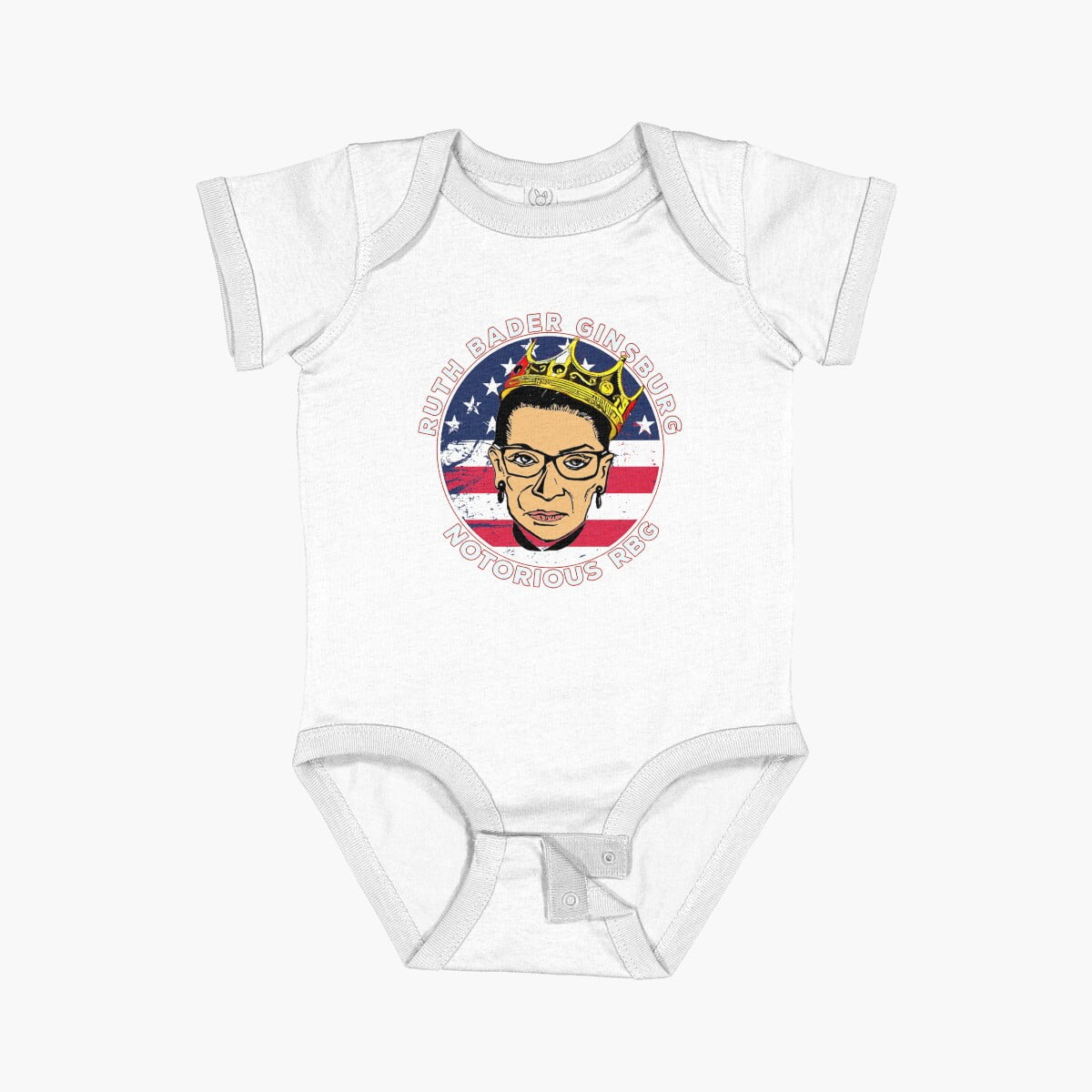 LuvlyRuth Bader Ginsburg Notorious Vintage Rbg2 Short Sleeve Baby One ...