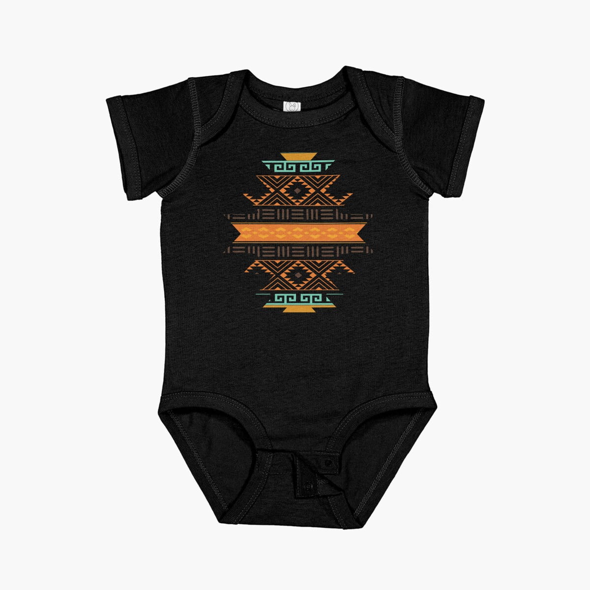 LuvlySouthwestern Aztec Shades Of Brown With Turquoise Accents Short ...