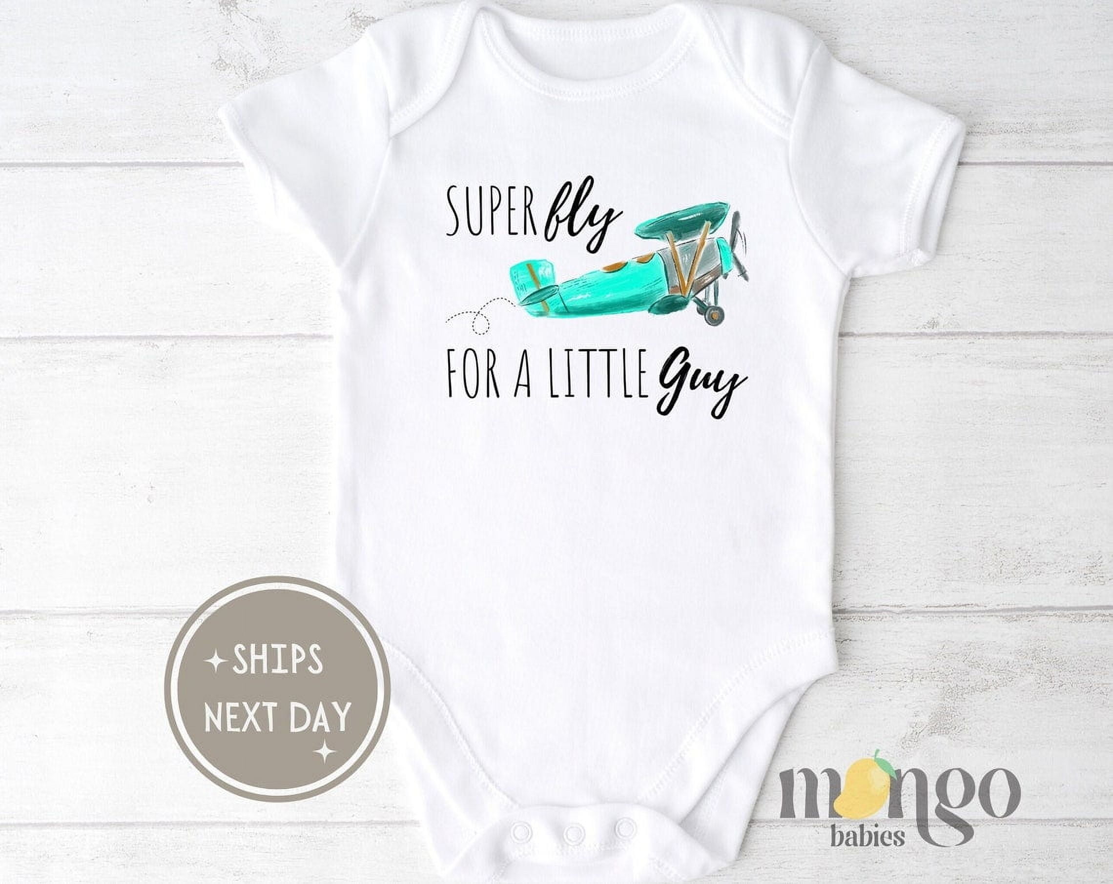 LuvlySuper Cute Super Fly For A Little Guy Airplane Baby Onesies® Brand ...
