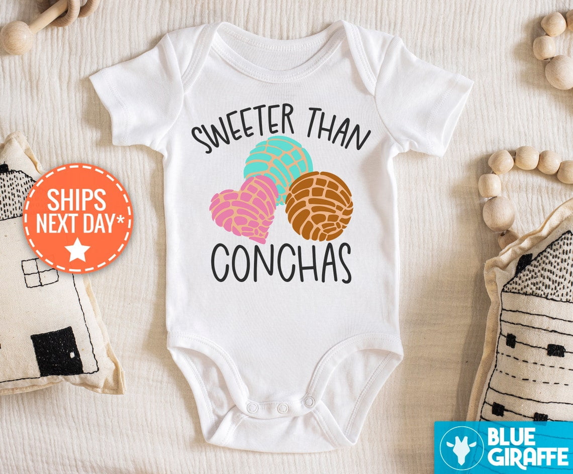 LuvlySweeter Than Conchas, Vintage Conchas Bodysuit, Cute Foodie , New ...