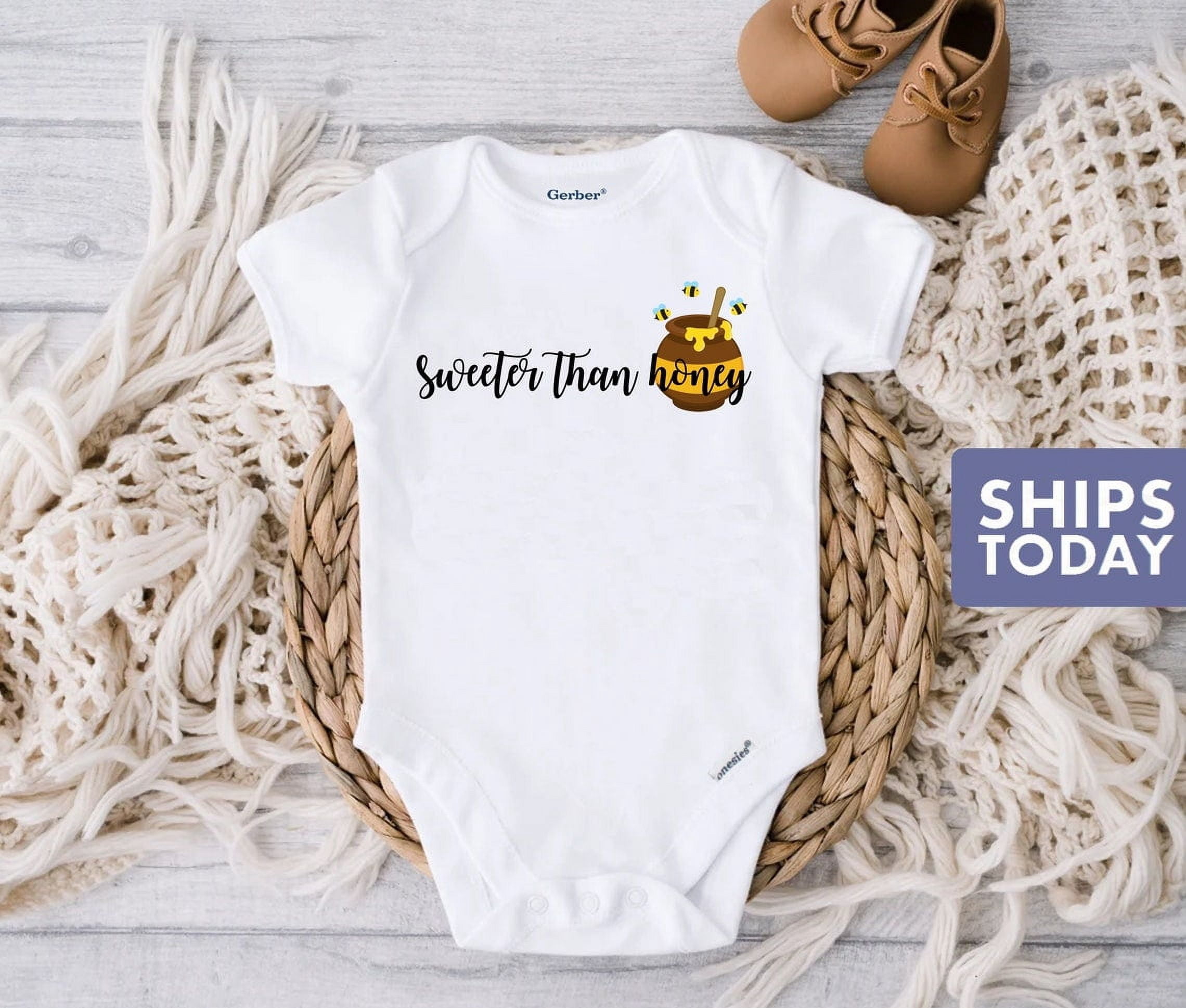 LuvlySweeter Than Honey Baby - Cute Honey Bee - Boho Bodysuit ...