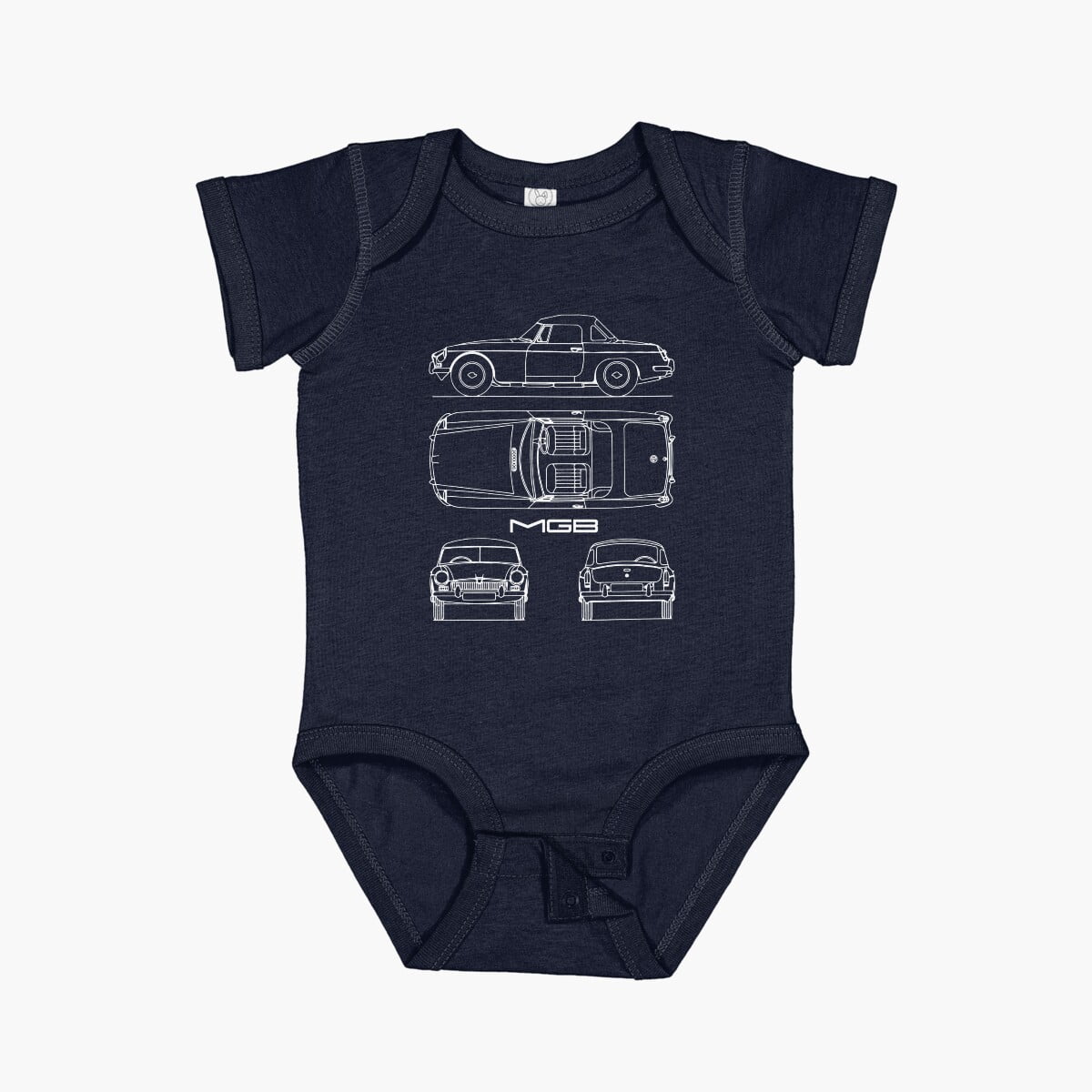LuvlyThe Mgb Blueprint Short Sleeve Baby One-Piece, New Born, Baby ...