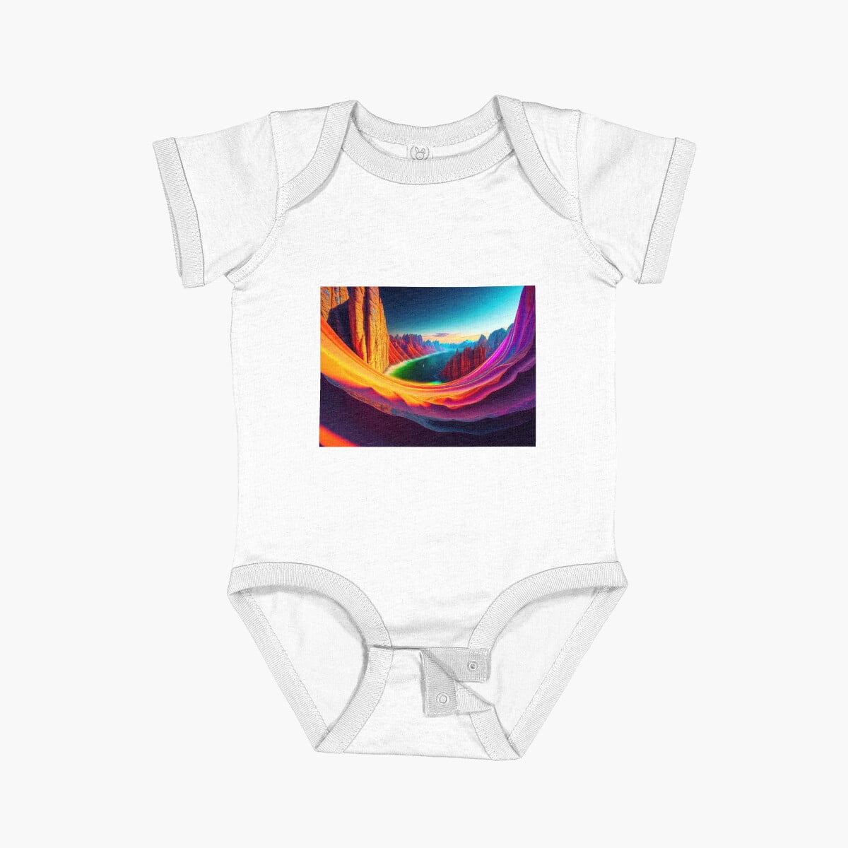LuvlyThe World In A Prism Short Sleeve Baby One-Piece, New Born, Baby ...