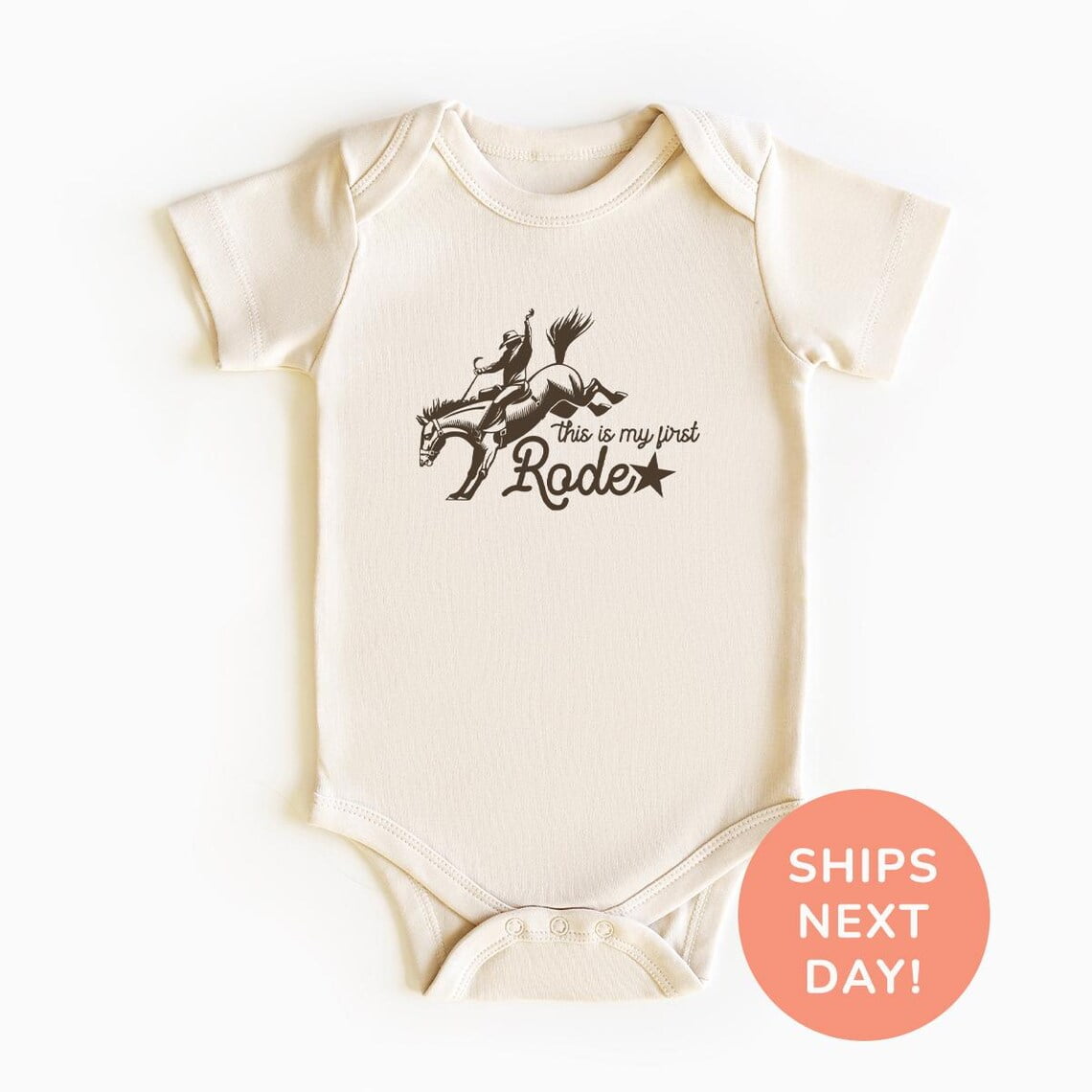 LuvlyThis Is My First Rodeo Shirt And Onesie, Western Birthday Shirt ...