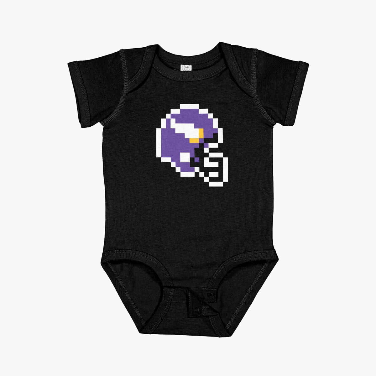LuvlyVikings (8-Bit Football Helmet Only) Short Sleeve Baby One-Piece ...
