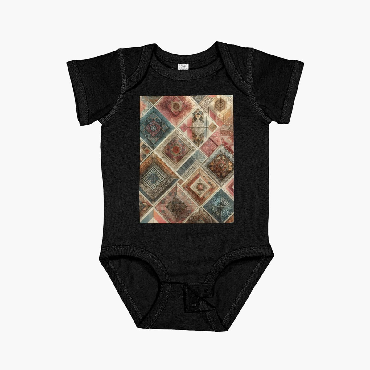 LuvlyVintage Geometric Shapes With Boho Textures And Vibrant Colors ...