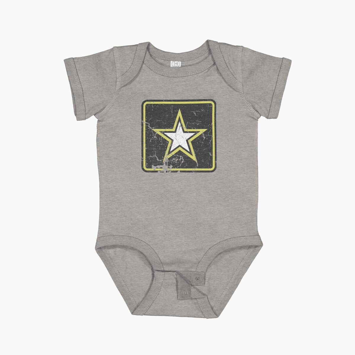 LuvlyVintage Look Us Army Star Logo Short Sleeve Baby One-Piece, New ...
