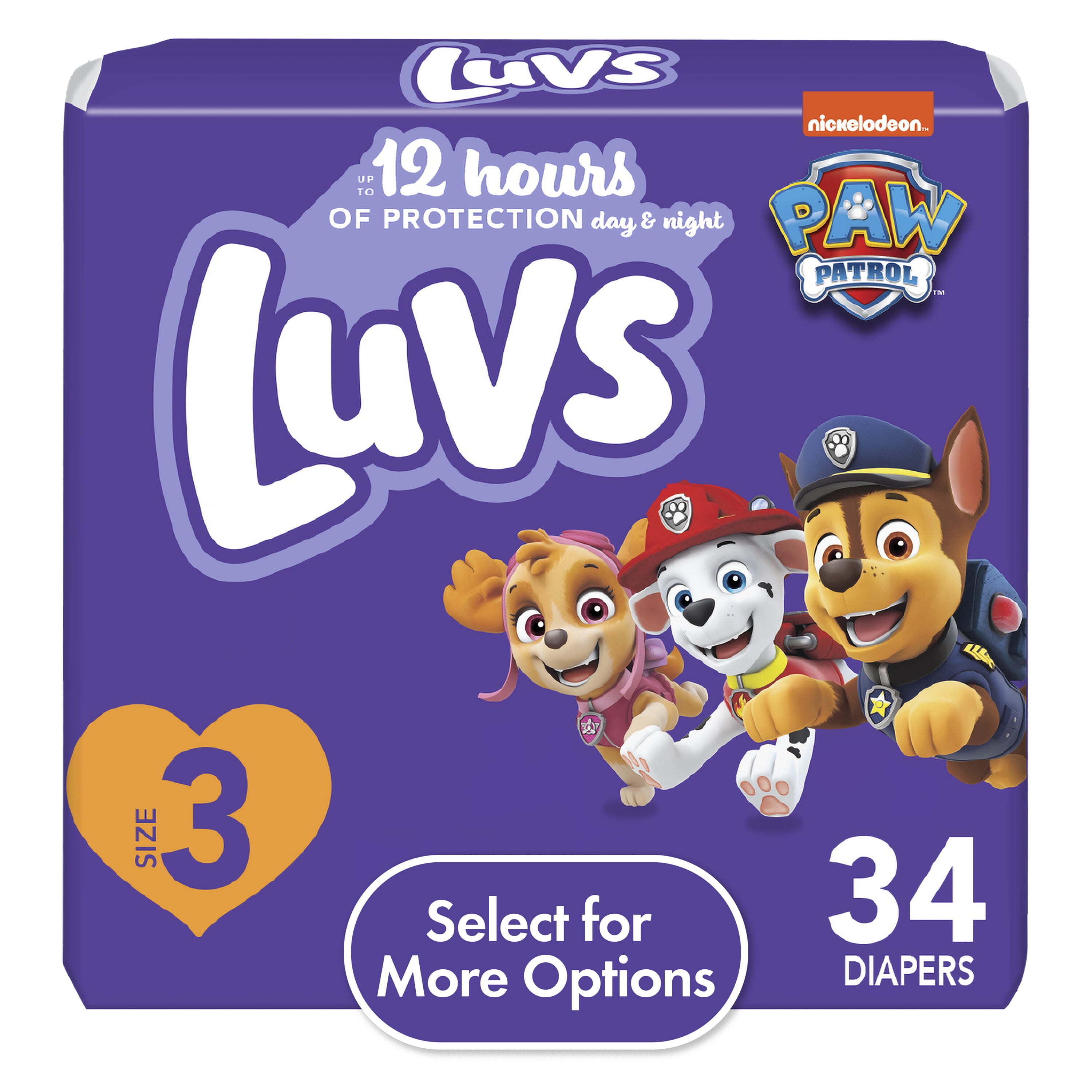 Luvs Diapers Size 3, 34 Count (Select for More Options) - Walmart.com