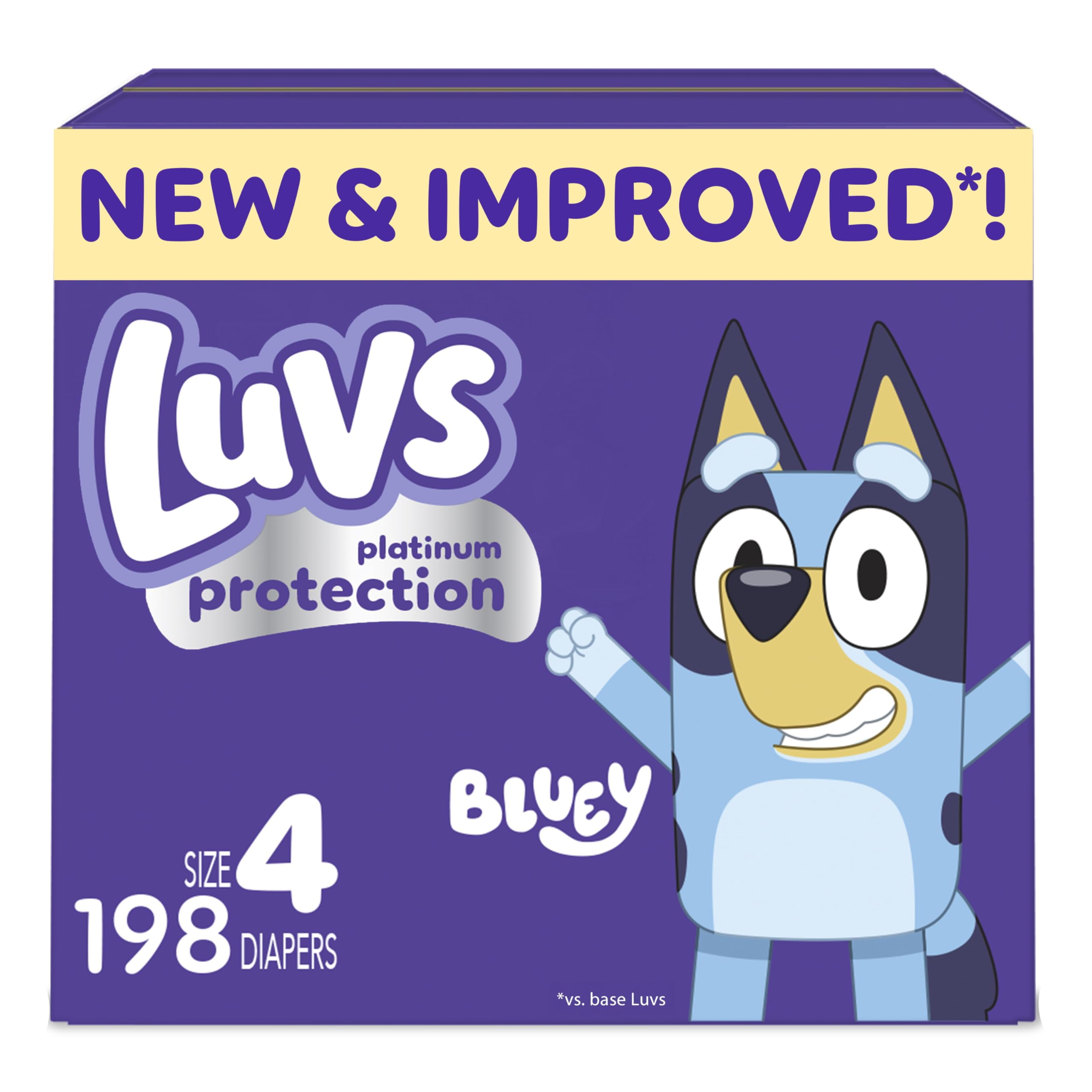Luvs Diapers - Size 4, 198 Count, Bluey Disposable Baby Diapers C21 ...