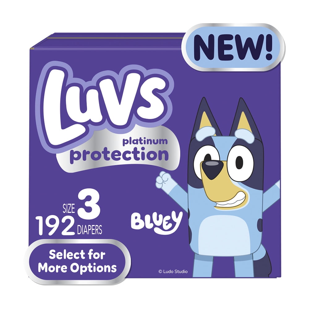 Luvs Platinum Protection Baby Diapers Size 3, 192 Count (Select for ...