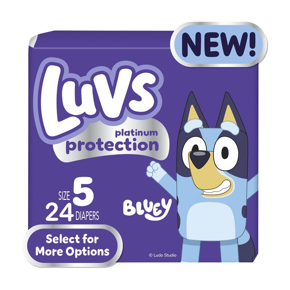Luvs Platinum Protection Baby Diapers Size 5, 24 Count (Select for More ...