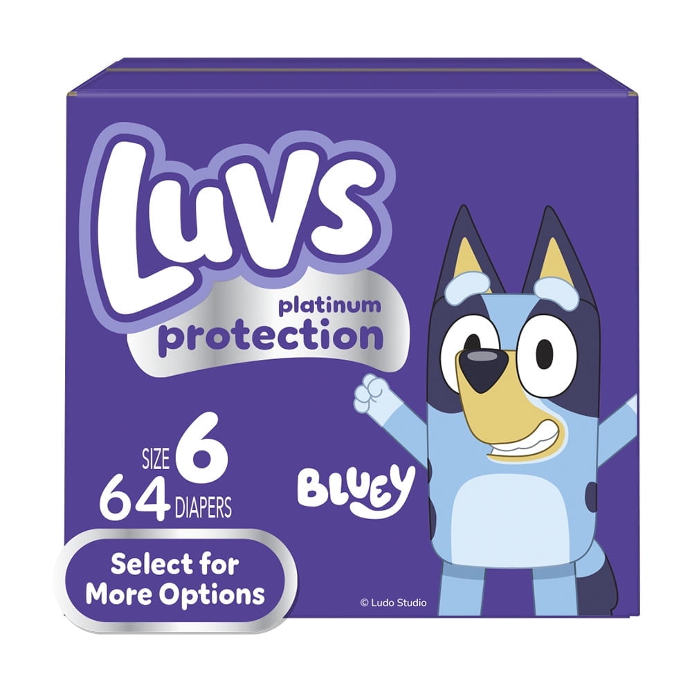 Luvs Platinum Protection Baby Diapers Size 6, 64 Count - Walmart.com