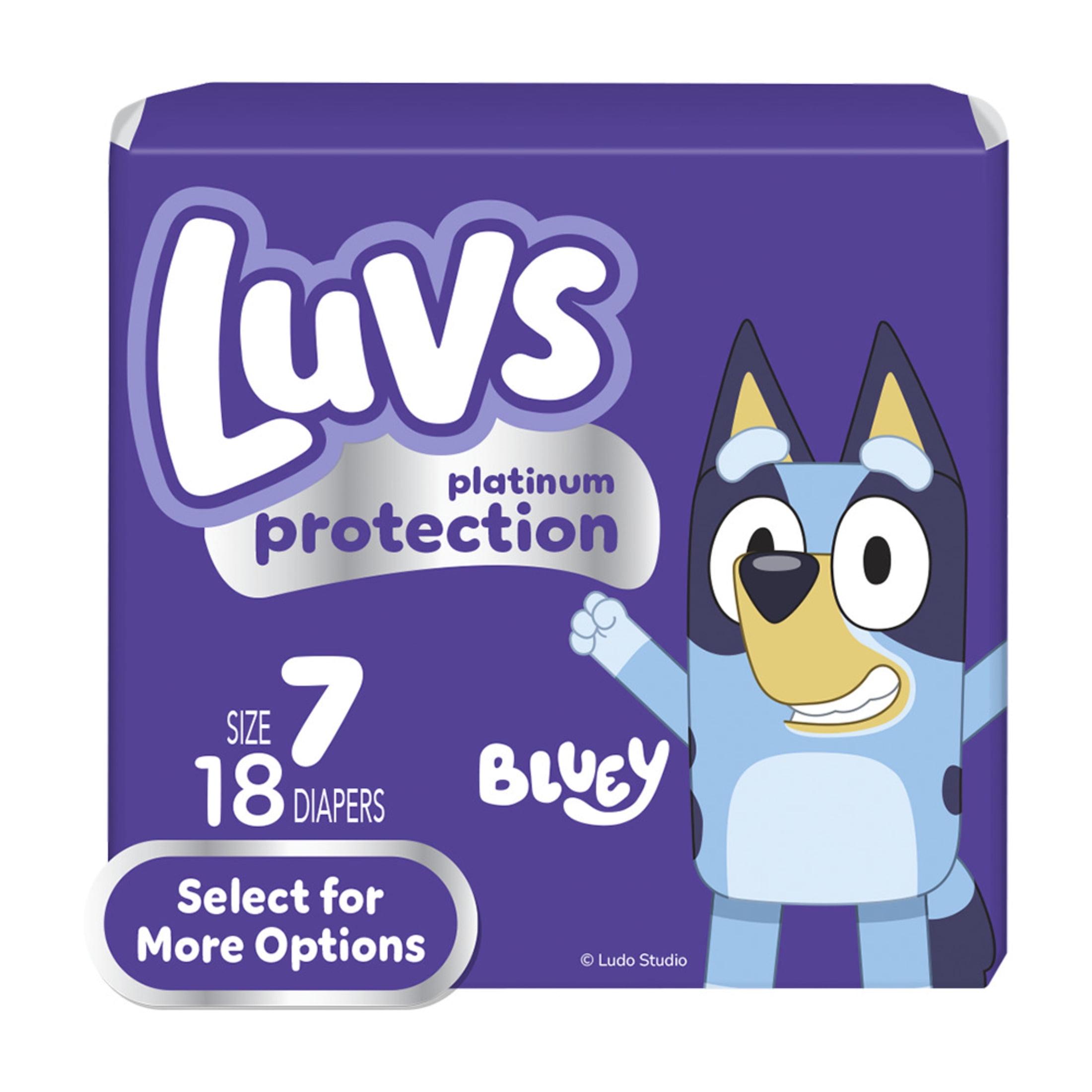 Luvs Platinum Protection Baby Diapers, Size 7 (41+ lbs), 18 Count ...