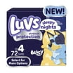 Luvs Platinum Protection Sleepy Nights Baby Diapers Size 4, 72 Count ...