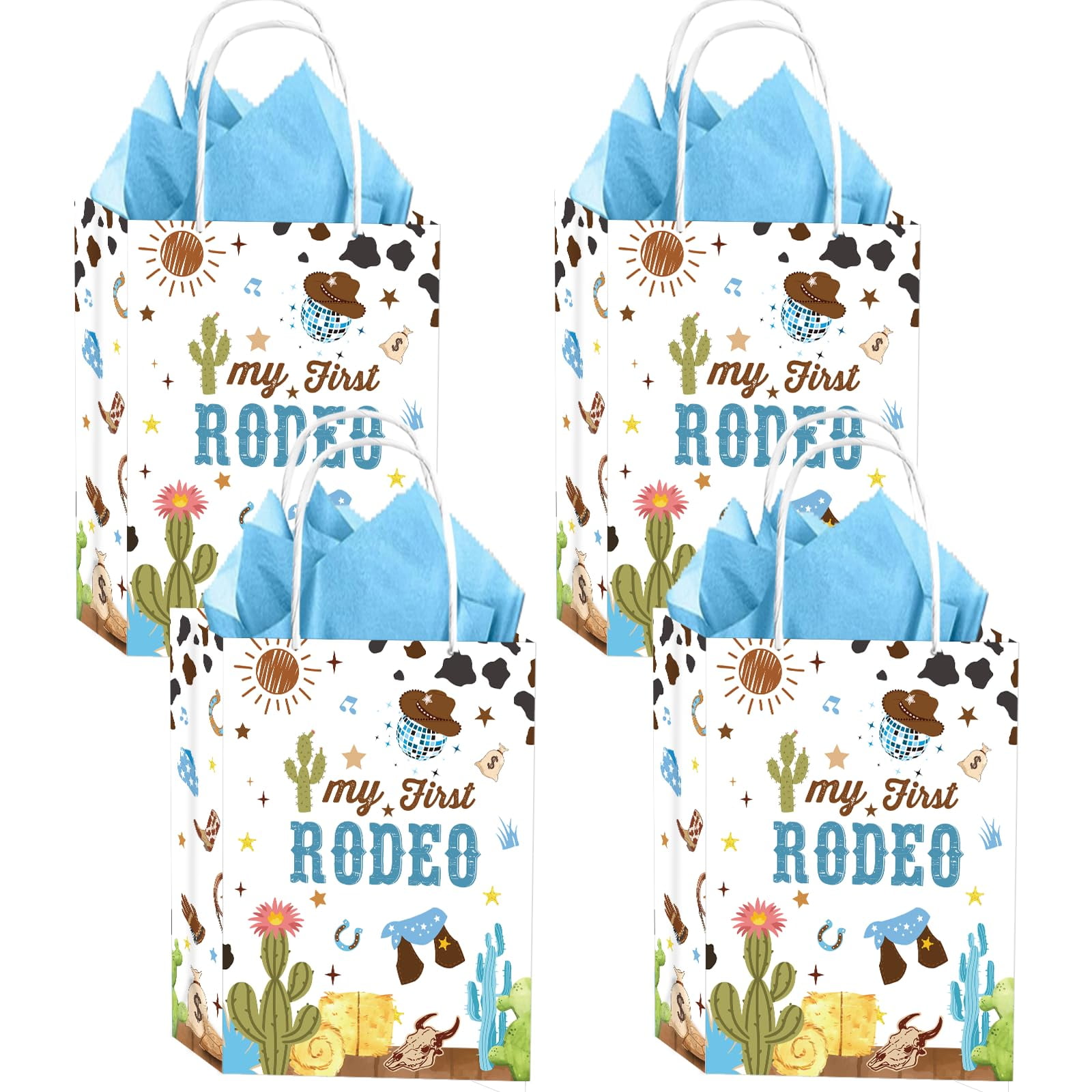 Luvsweets My First Rodeo Decorations Boy - 16 Pcs Cowboy Theme Gift ...