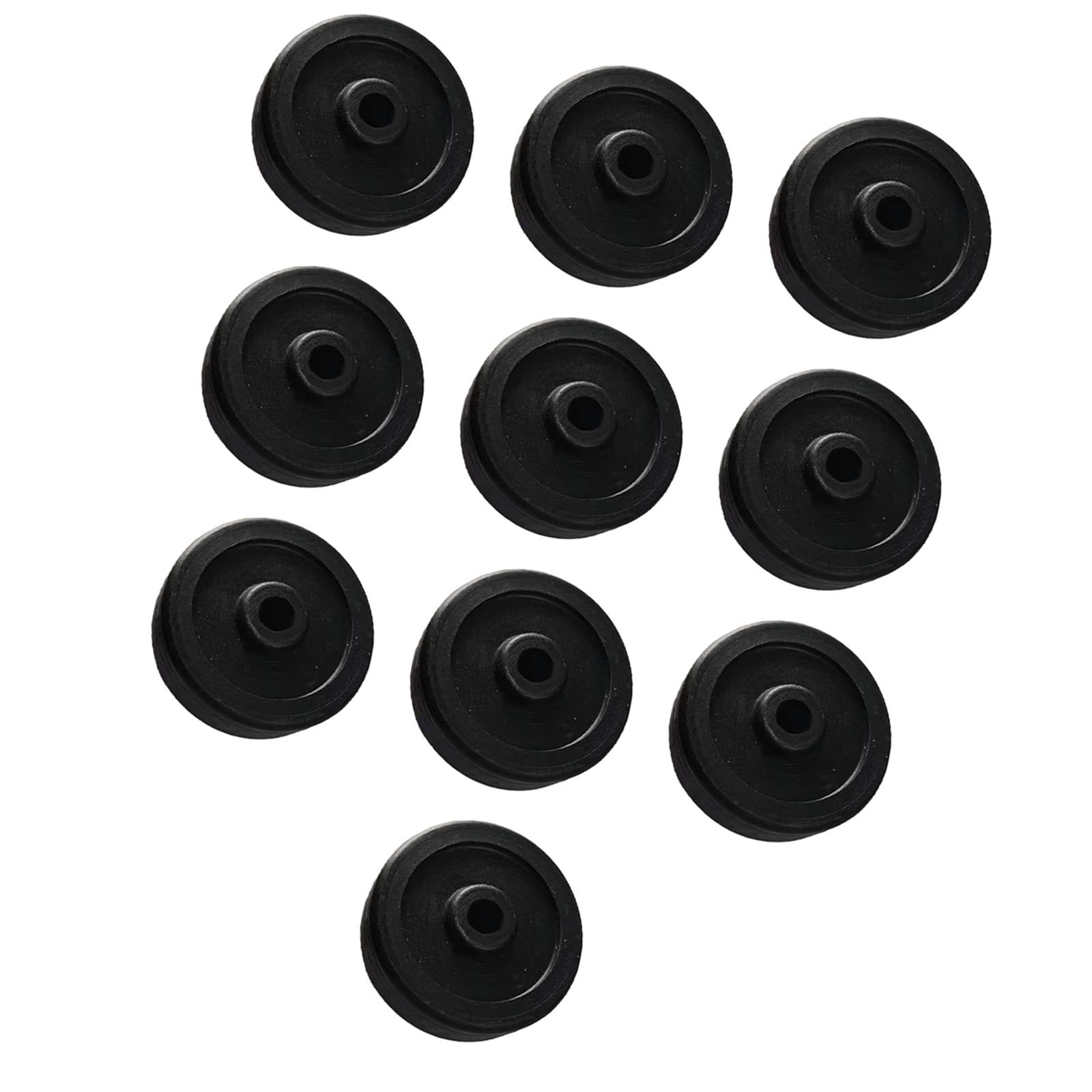Luwecf 10 Pieces Nylon Mobility Wheels Kit Accessory for Ellipticals ...