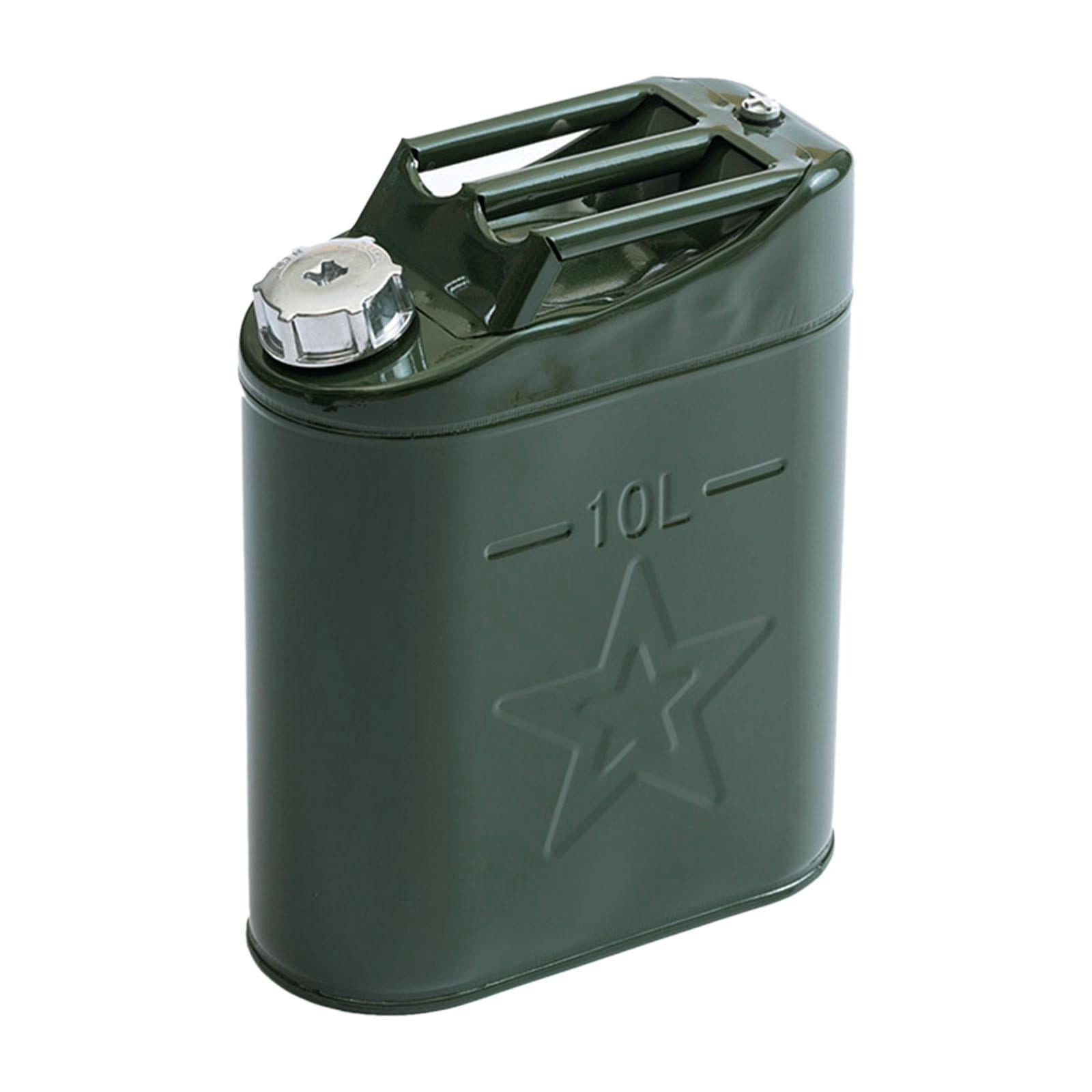 Luwecf 10L Metal Petrol Can Tank 37x28x13cm for Boat Trailers Sturdy ...