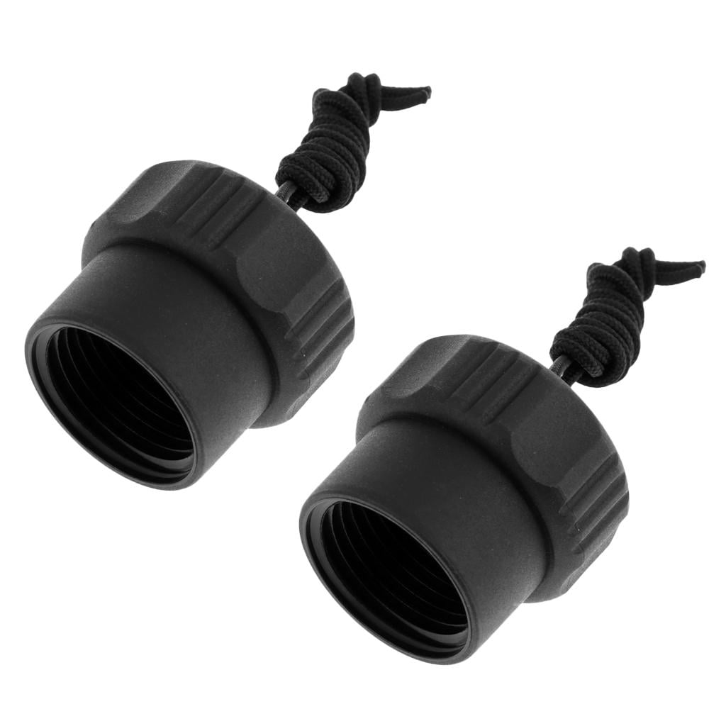 Luwecf 2Pcs DIN Tank Valve Dust Plug & Lanyard for Scuba Diving Dive ...