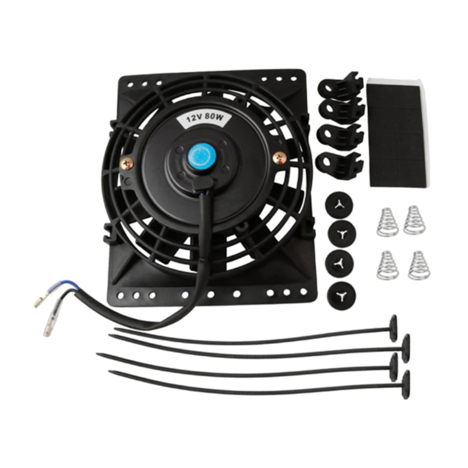 Luwecf 6 inch Electric Cooling Fan Compact 12V 80W Easy to Use Slim ...