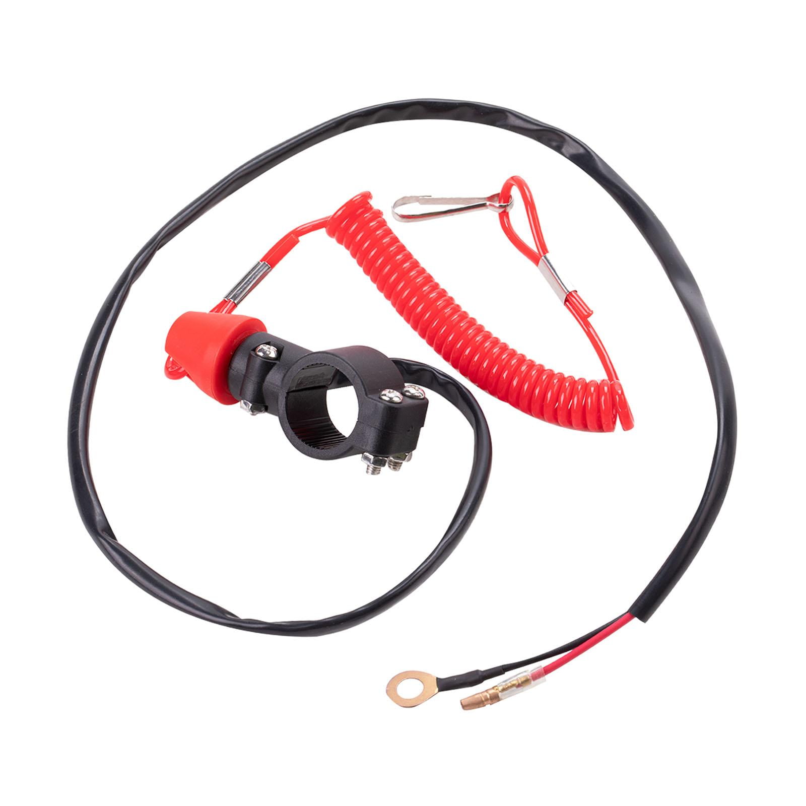 Luwecf Generic Motorcycle Engine Emergency Stop Switch Flexible Cord ...