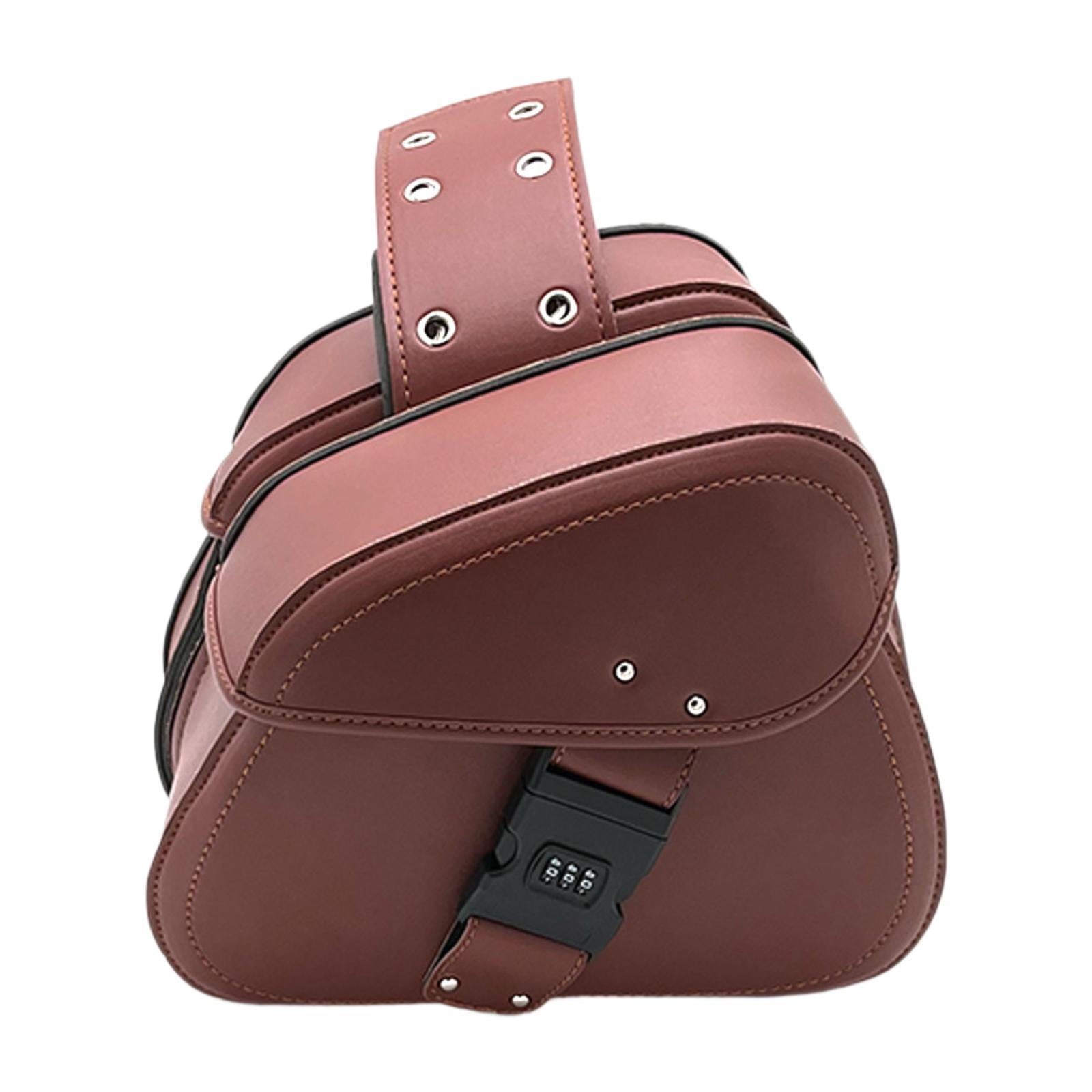 Luwecf Motorcycle Saddlebags Motorbike Panniers for Helmet Travel ...