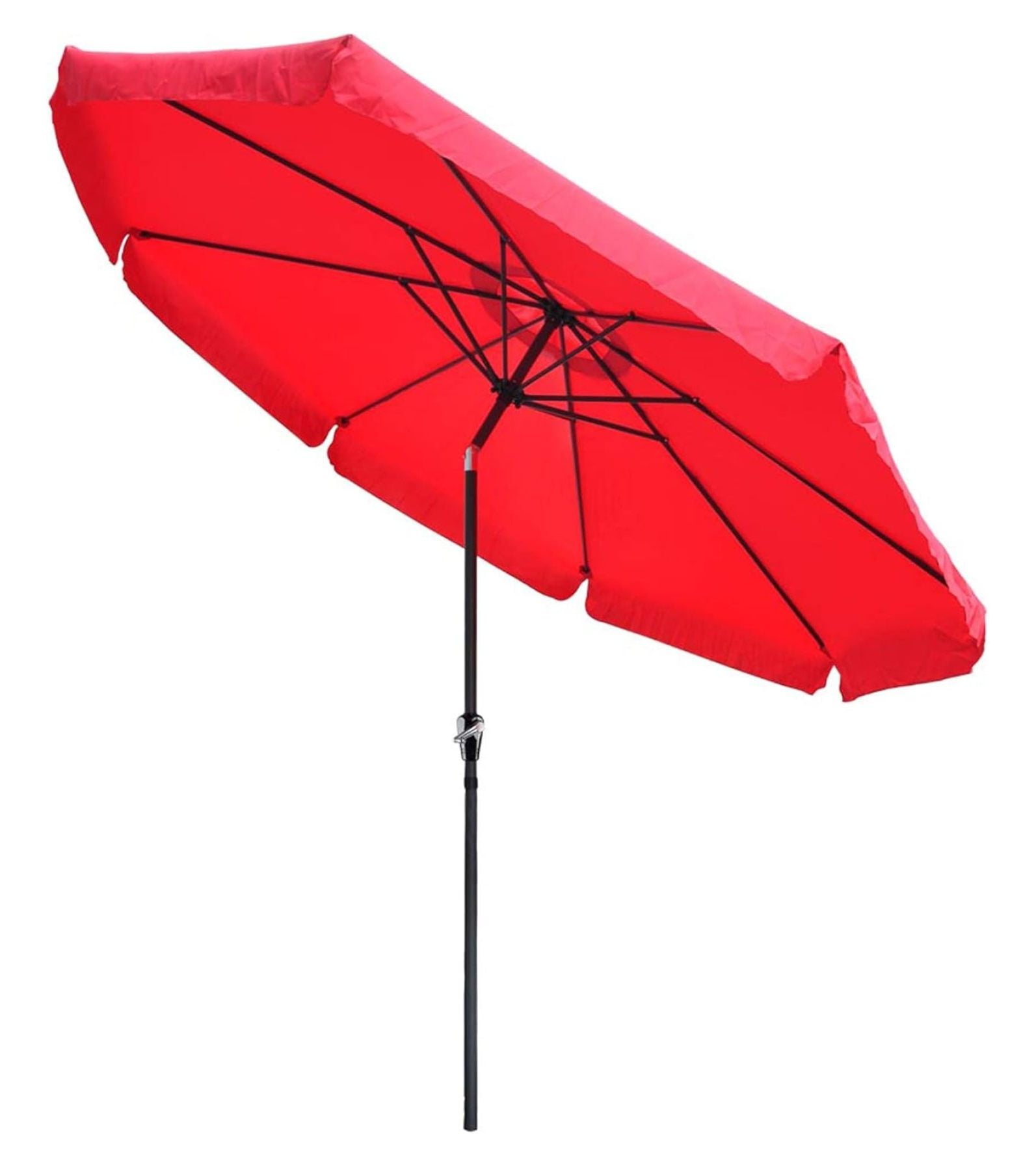 Luwei 10ft Special Valance UV 30+ Metal Outdoor Patio Umbrella with ...